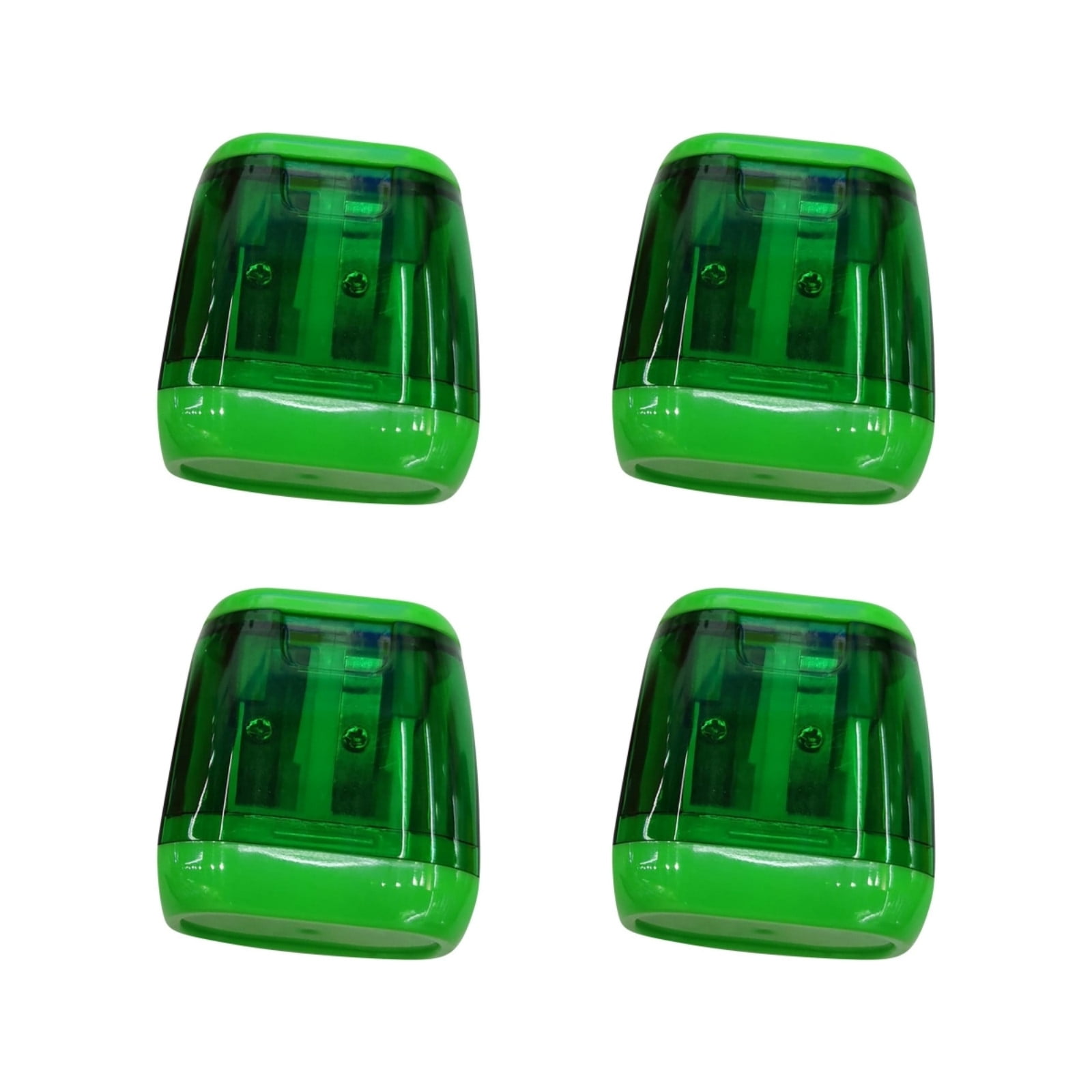 Wovilon Pencil Sharpener (Green), 4 PCS Dual Holes Pencil Sharpeners ...