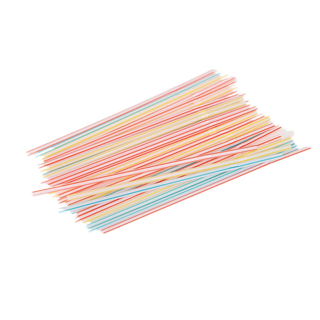 Wovilon Plastic Straws, Disposable Straws 500 Pc Lengthening Can Bent ...