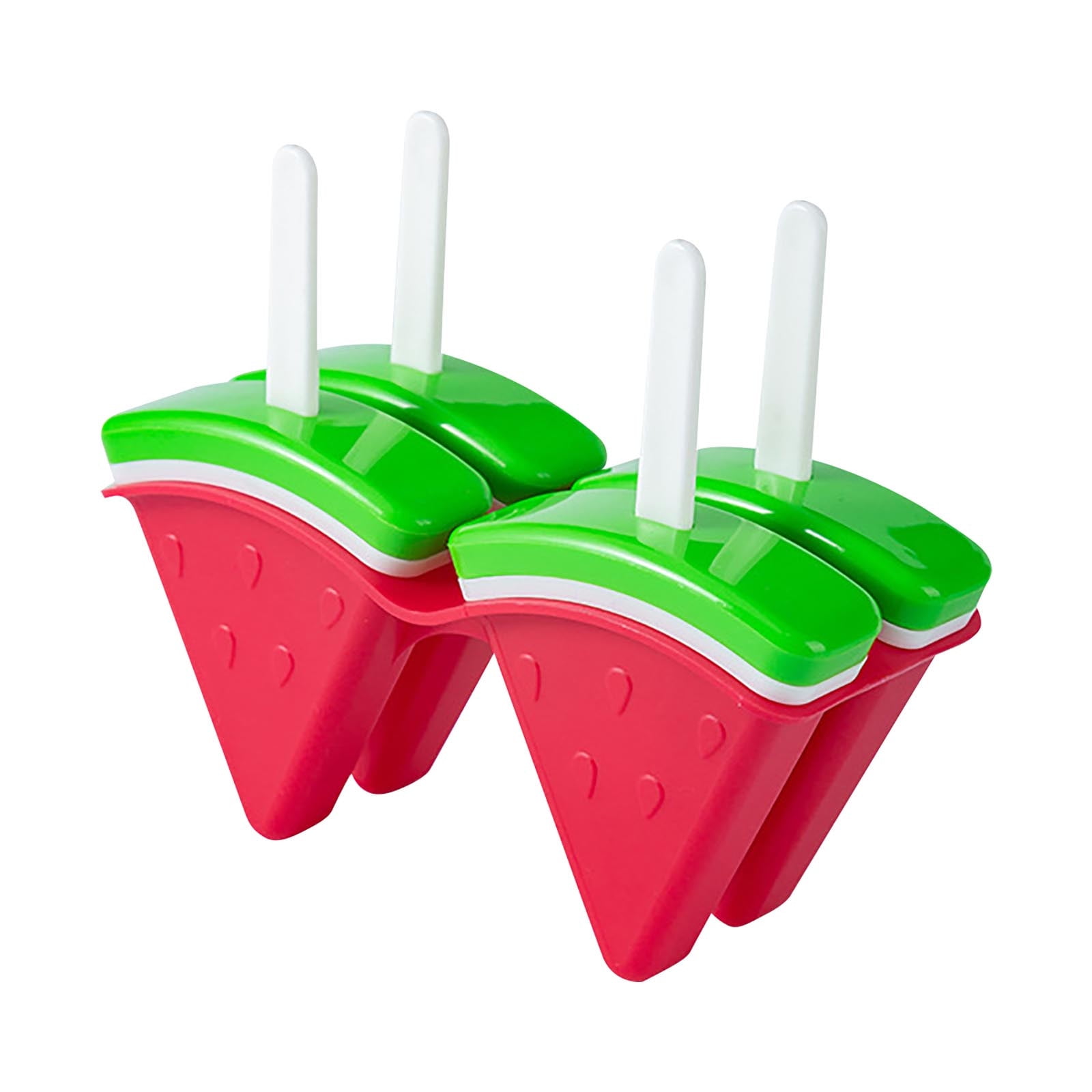 Wovilon Popsicle Molds Creative Watermelon Shape Plastic Popsicle Molds ...