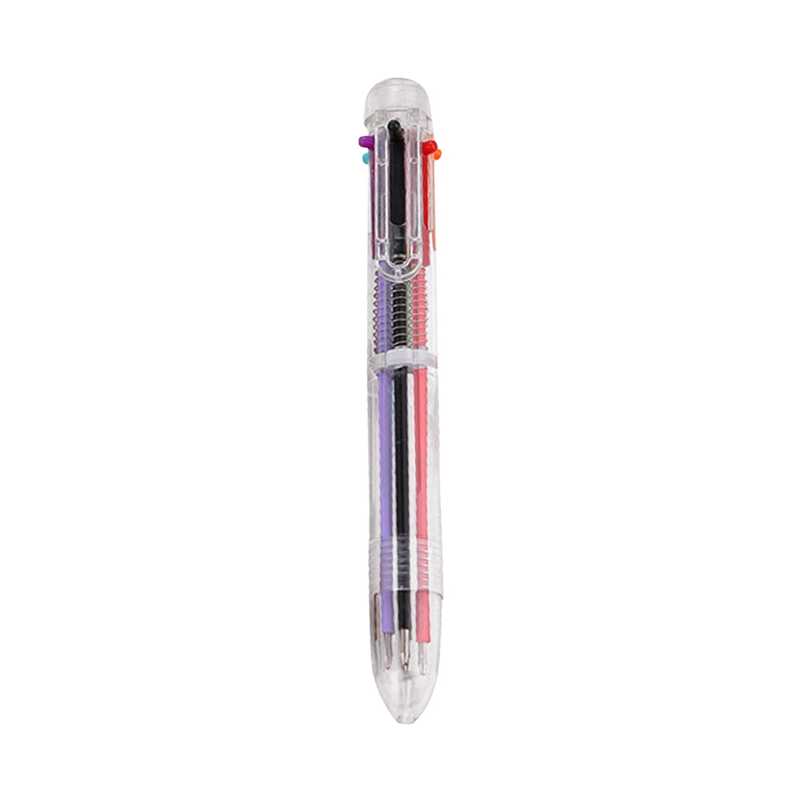 Wovilon Supplies 0.5Mm 6-In-1 Multicolor Ballpoint Pen, 6-Color ...