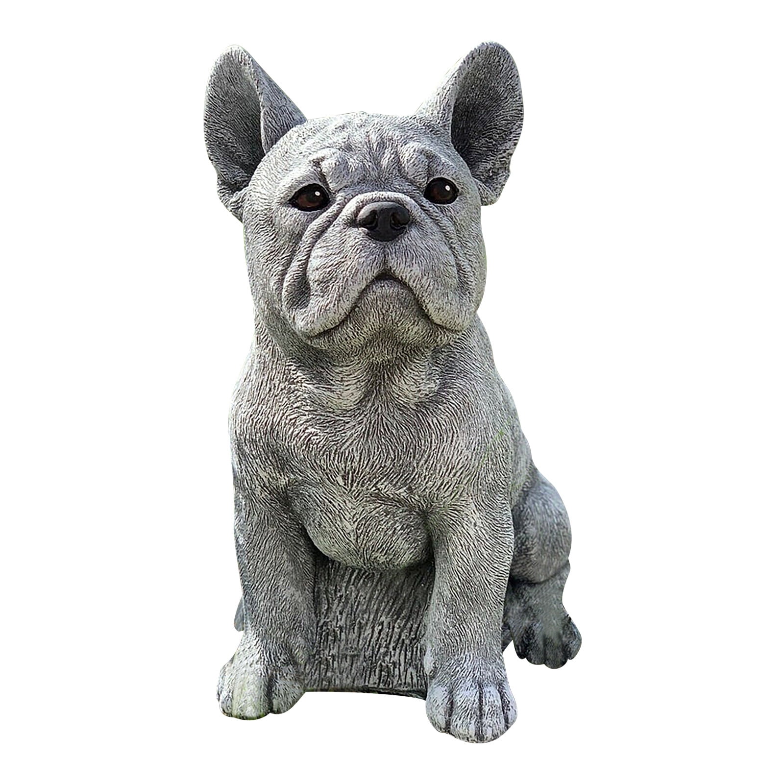 Wovilon Resin Shar Pei Dog Statue, Cute Gardening Decoration, Outdoor ...
