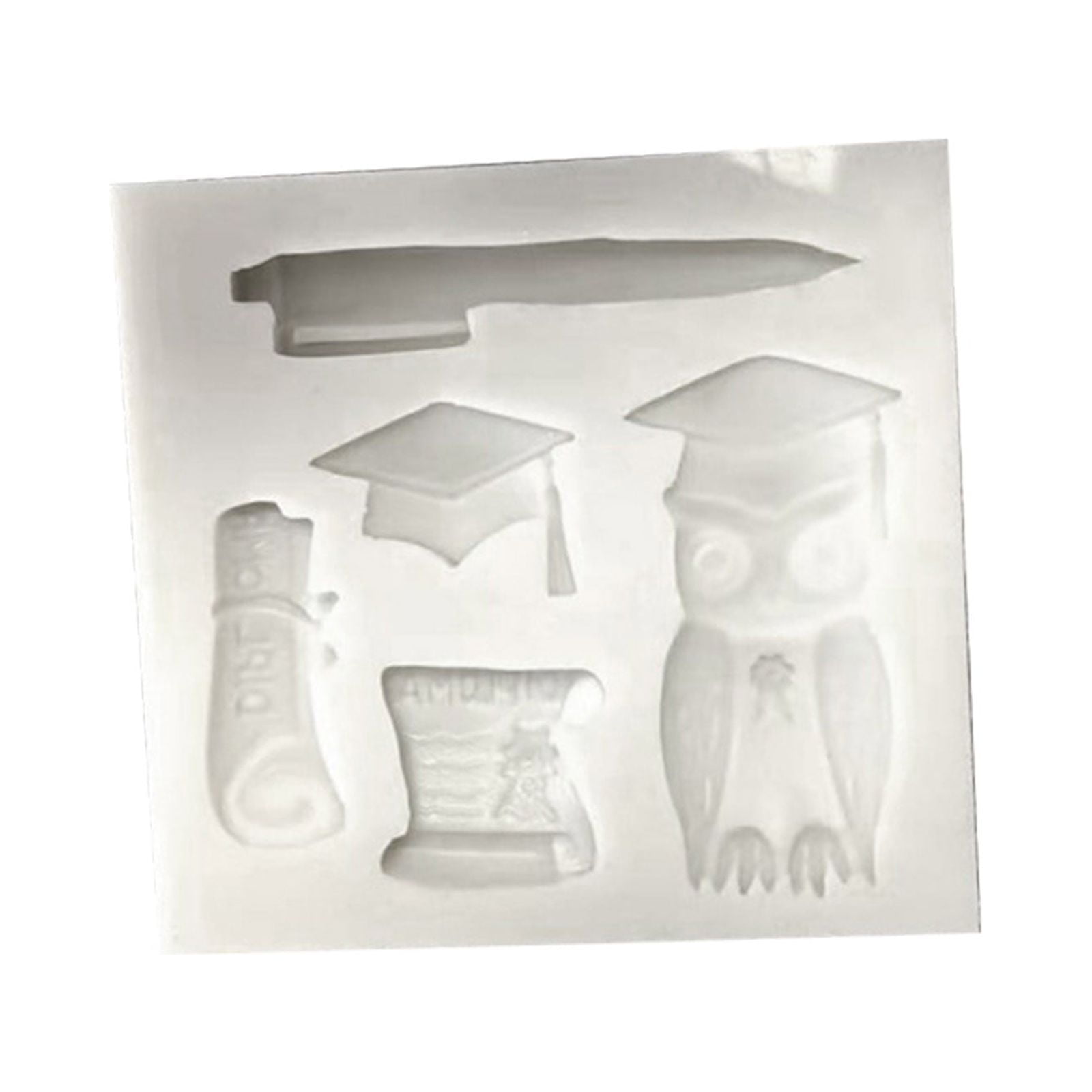 Wovilon Silicone Molds Cake Mold Graduation Theme Silicone Mold ...