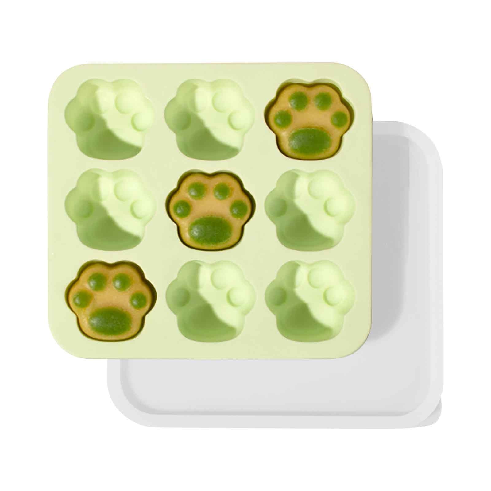 Wovilon Silicone Paw Print Mold Food Grade Ice Cube Tray, Dakuan Set Of ...