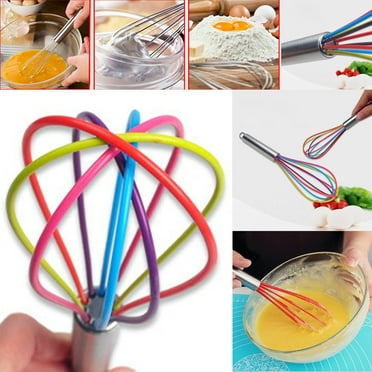 Hariumiu Stainless Steel and Silicone Whisk -Heat Resistant Kitchen ...