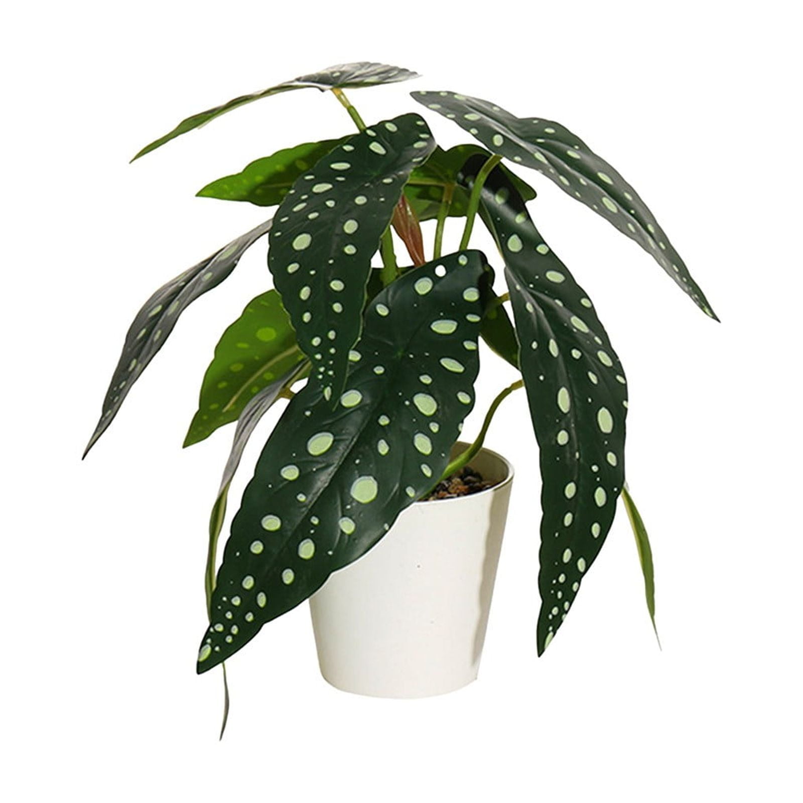 Wovilon Simulated Begonia Grandis Dry Potted Plant Home Living Room ...