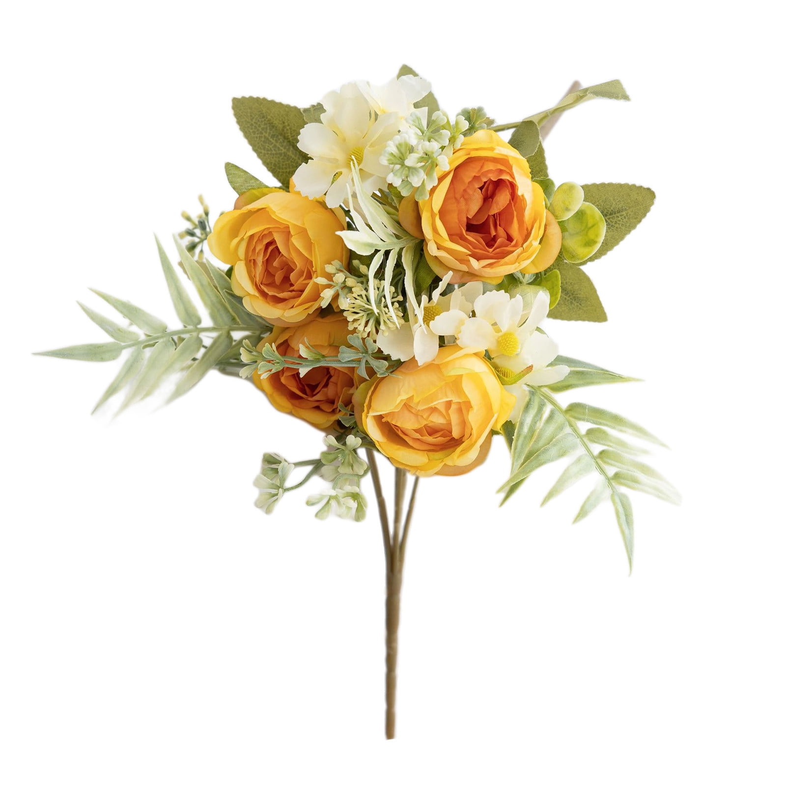 Wovilon Simulated Flowers Peonies Simulated Bouquets Simulated Green ...