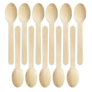 100pcs Wooden Ice Cream Spoons Wood Taster Spoons Popsicle Paddles Spoon - Walmart.com