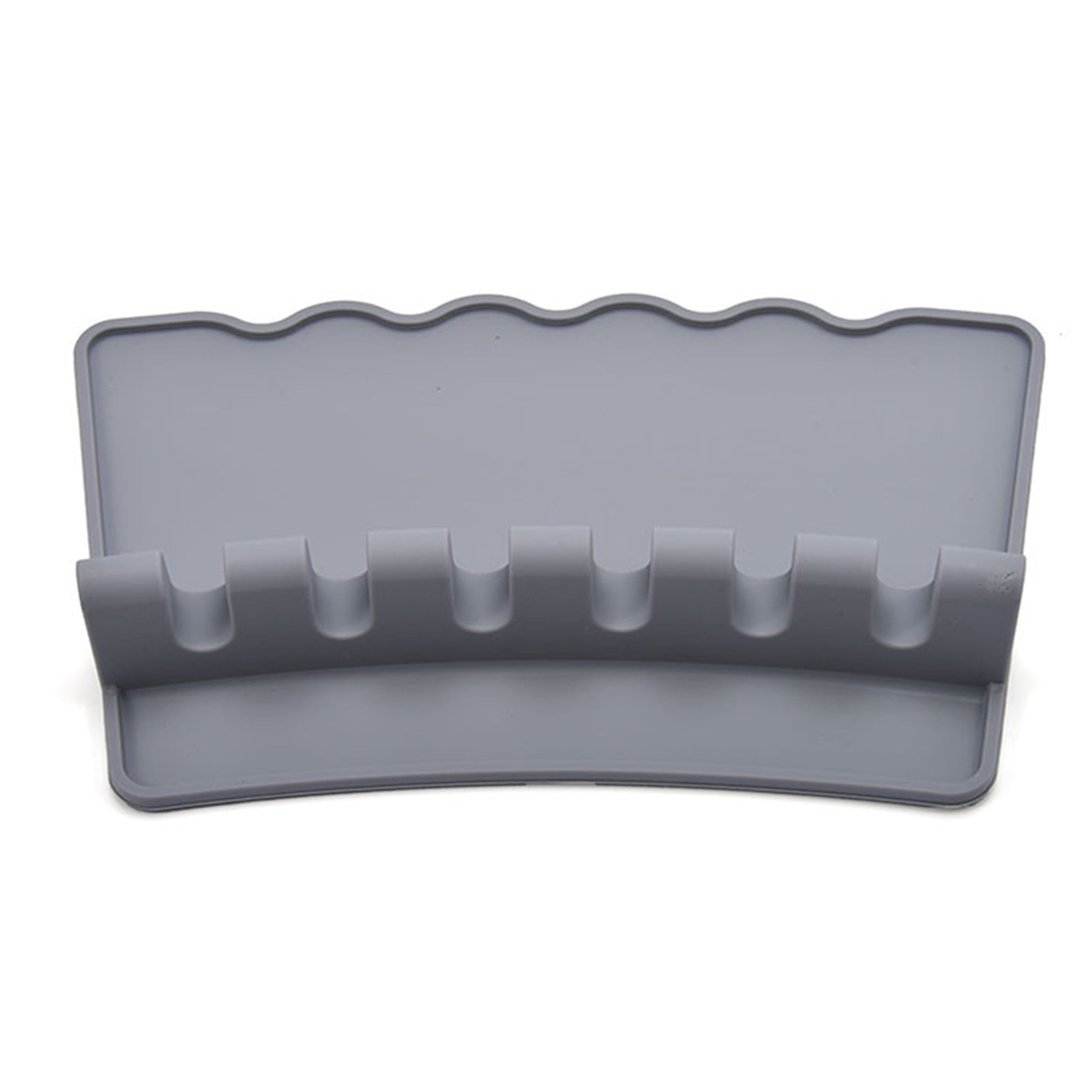 Wovilon Spoons 6-Slot Silicone Spoon Holder For Kitchen With Widened ...