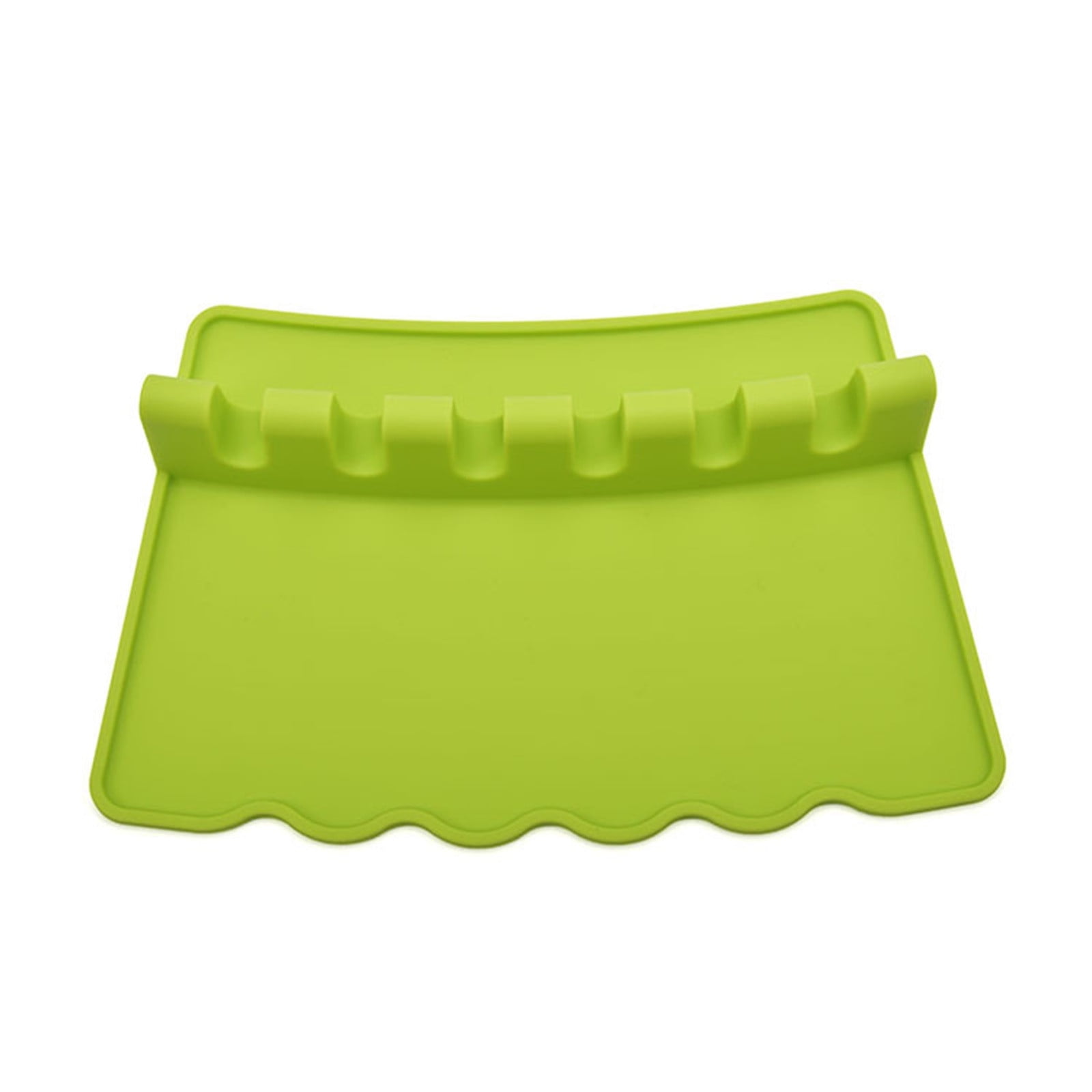 Wovilon Spoons 6-Slot Silicone Spoon Holder For Kitchen With Widened ...