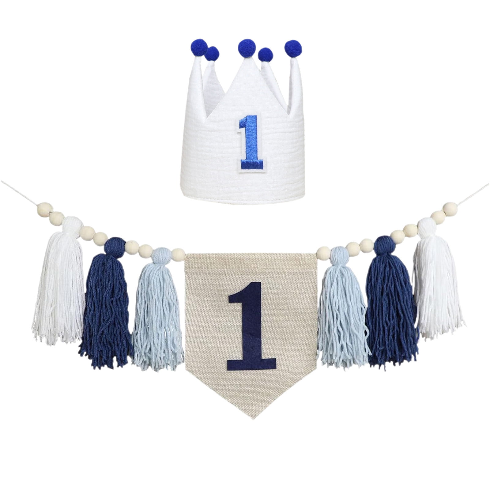 Wovilon Tassel Banners 1st Birthday Tassel Banners 1st Birthday Hat ...