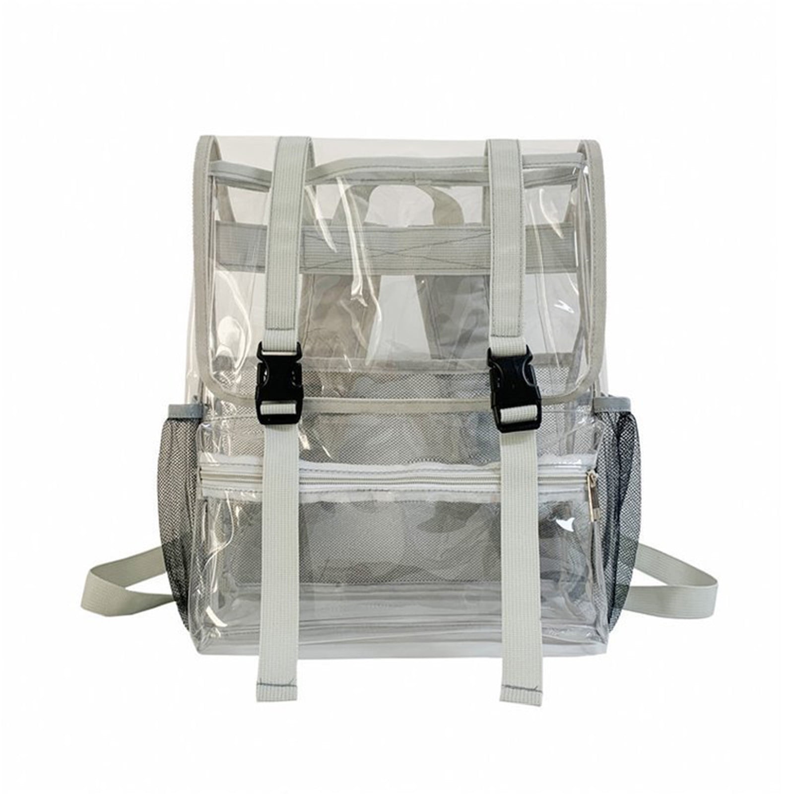 Wovilon Transparent Backpack Plastic Bookbag See Through Backpacks ...