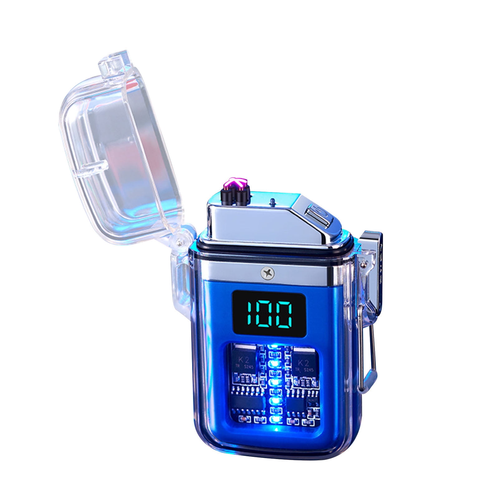 Wovilon Transparent Waterproof Electronic Lighter Outdoor Lighter ...