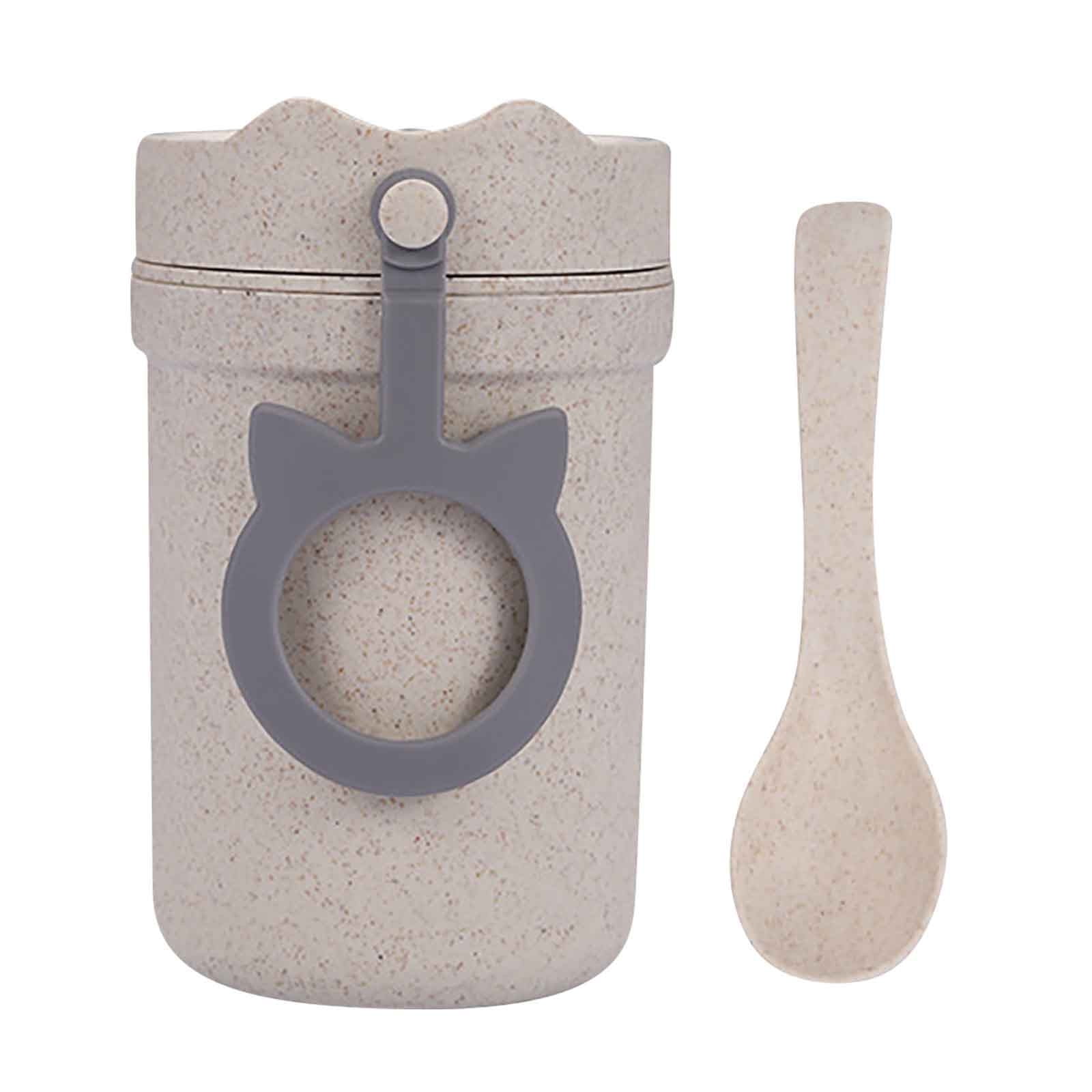 Wovilon Traveling Cup Creative Shell with Spoon Breakfast Cup Scalding ...