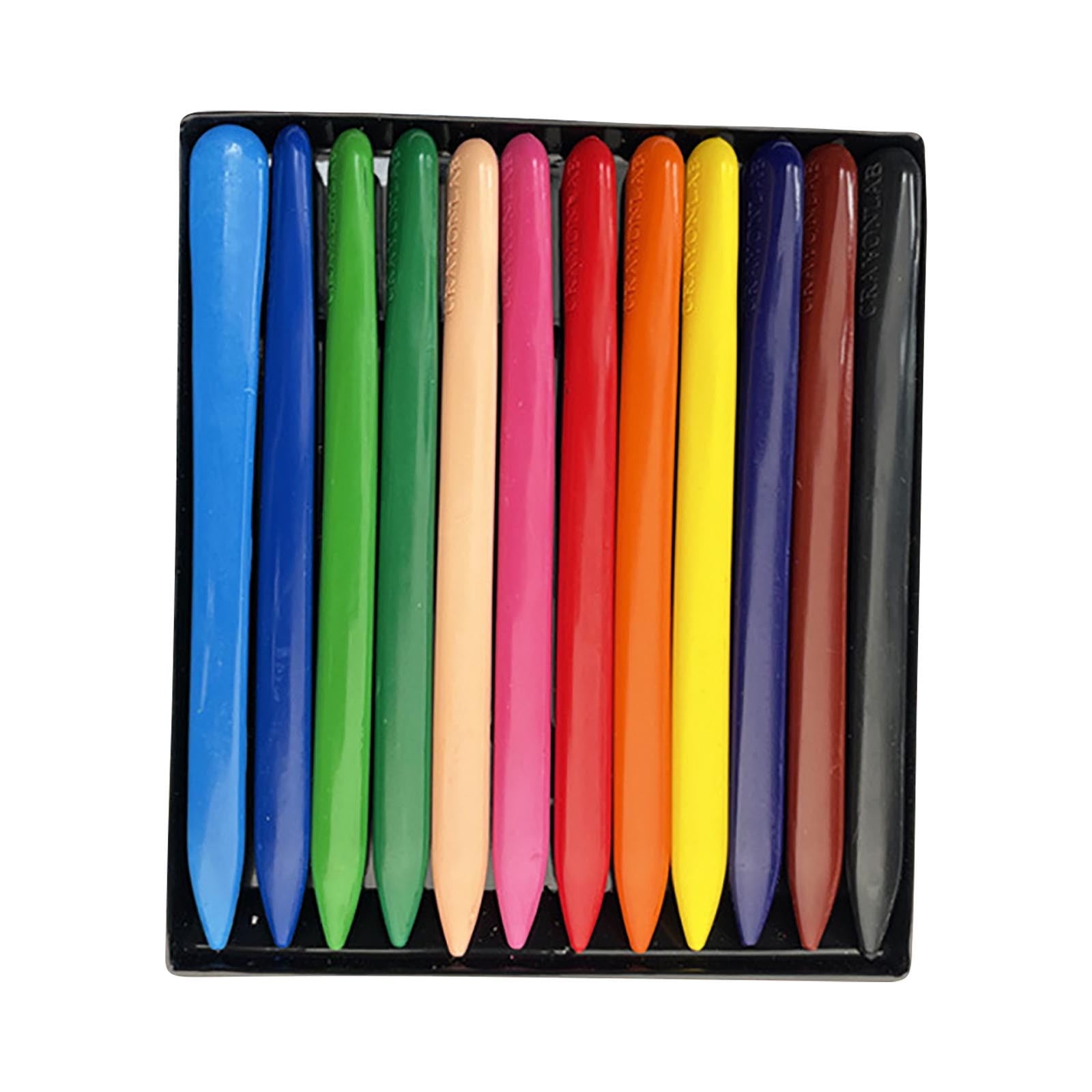 Wovilon Triangular Plastic Crayon Children'S Crayon Not Dirty Hands ...