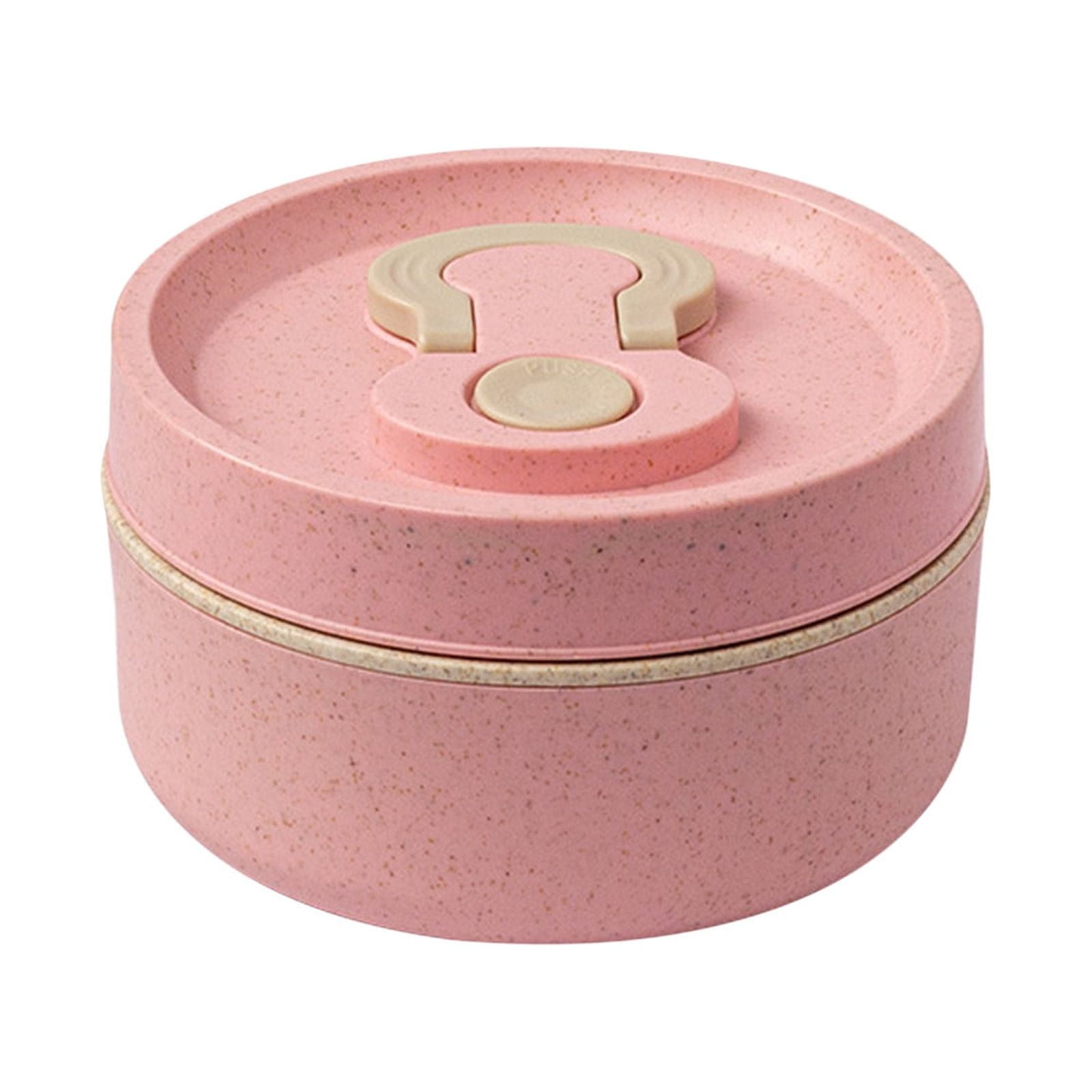 Wovilon Wheat Straw Bento Boxes Set for Adults - Round Bento Box And ...