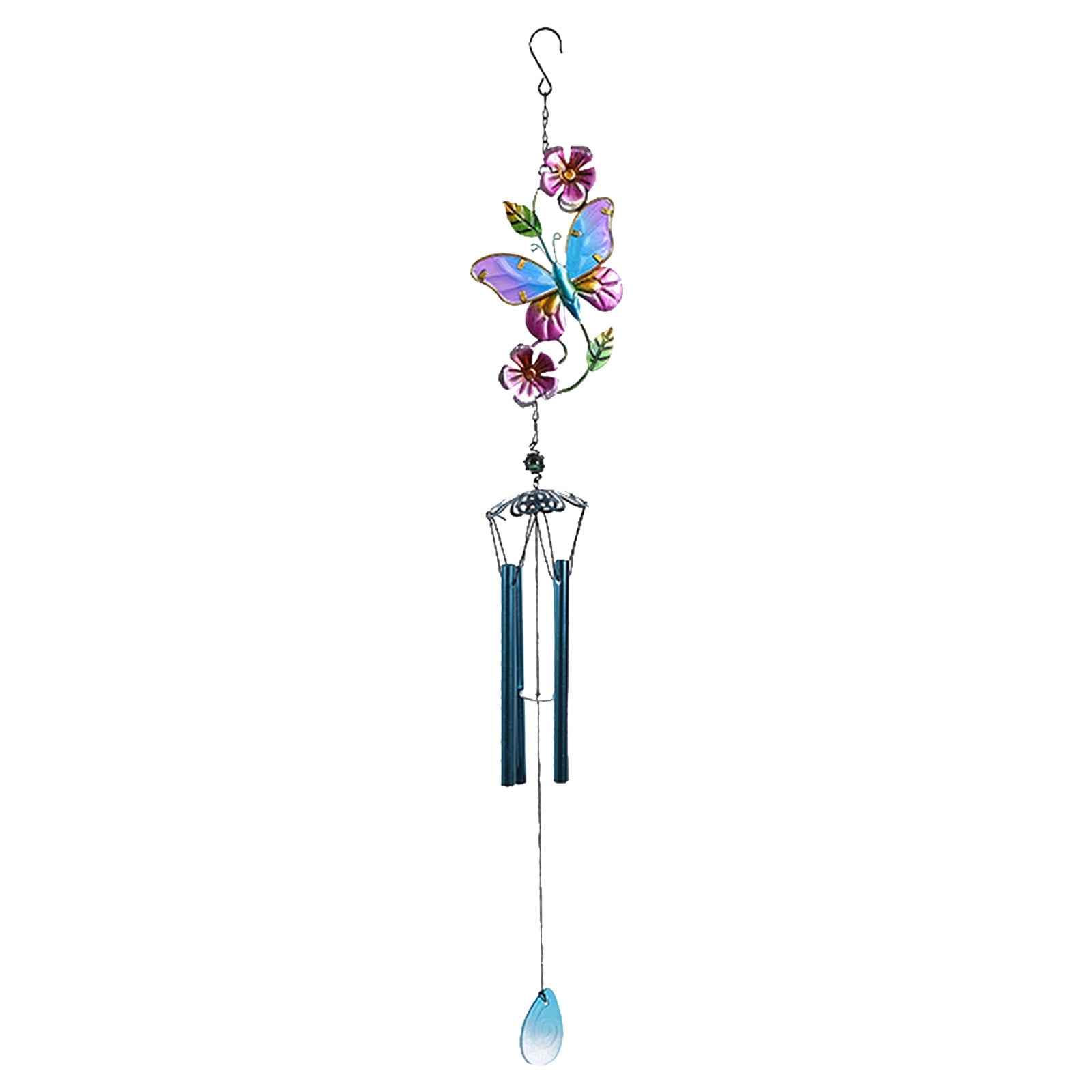 Wovilon Wind Chimes Outdoor Clearances, Butterflies Aluminum Tube ...