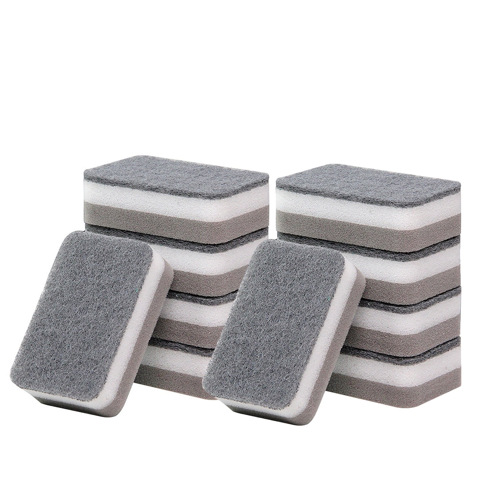 Wovilon Wood Pulp Cotton Rags Quick Dishwashing Grease Stain Sponge ...