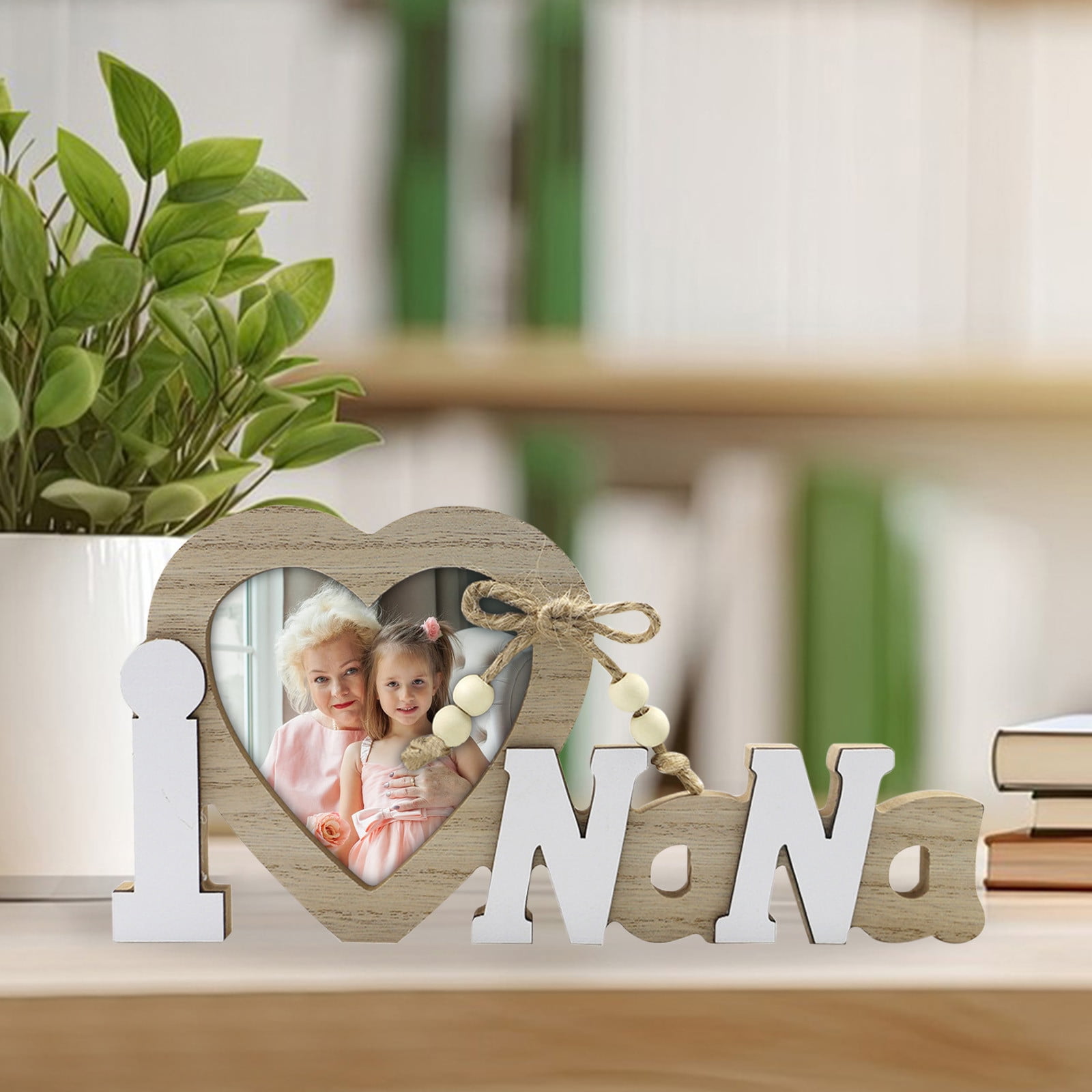 Wovilon Wooden Letter Photo Frame,Wooden Wedding Letter Love Photo ...