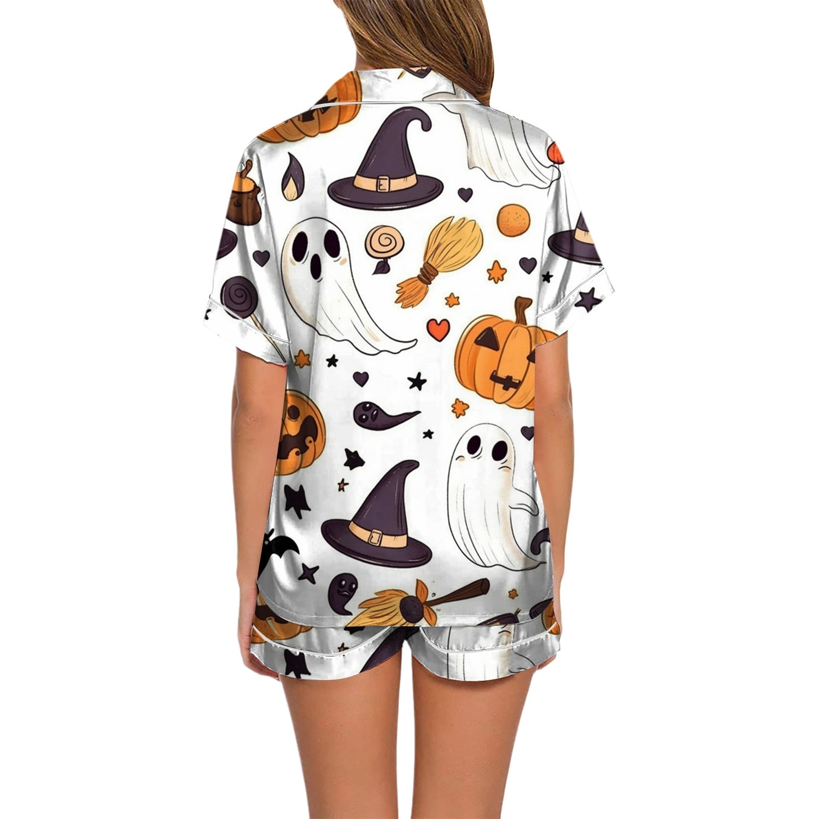 Wovix Halloween Pajamas For Women Set Fall Pjs Casual 2 Piece Print ...