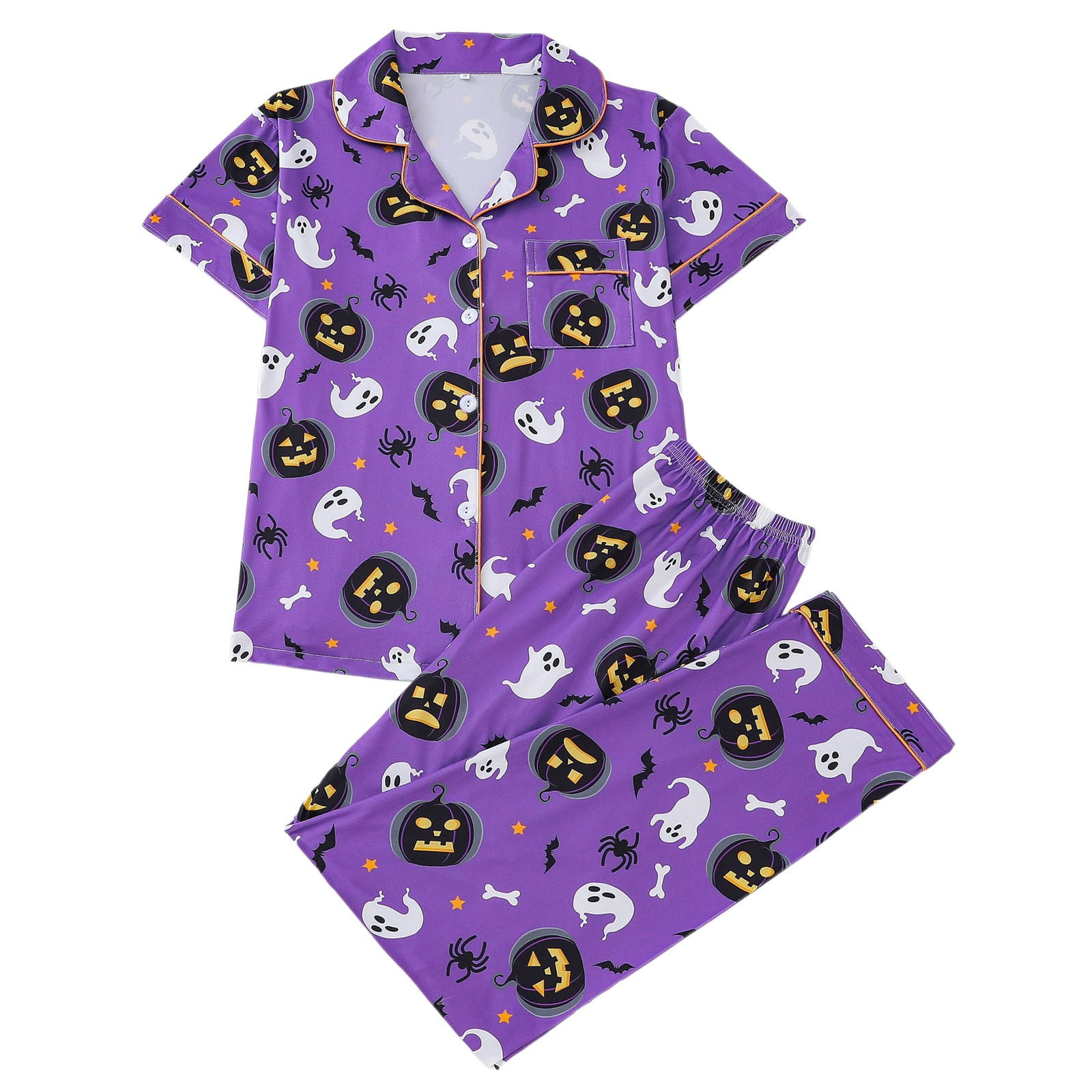 Wovix Halloween Pajamas For Women Set Fall Pjs Printed 2 Piece Set ...