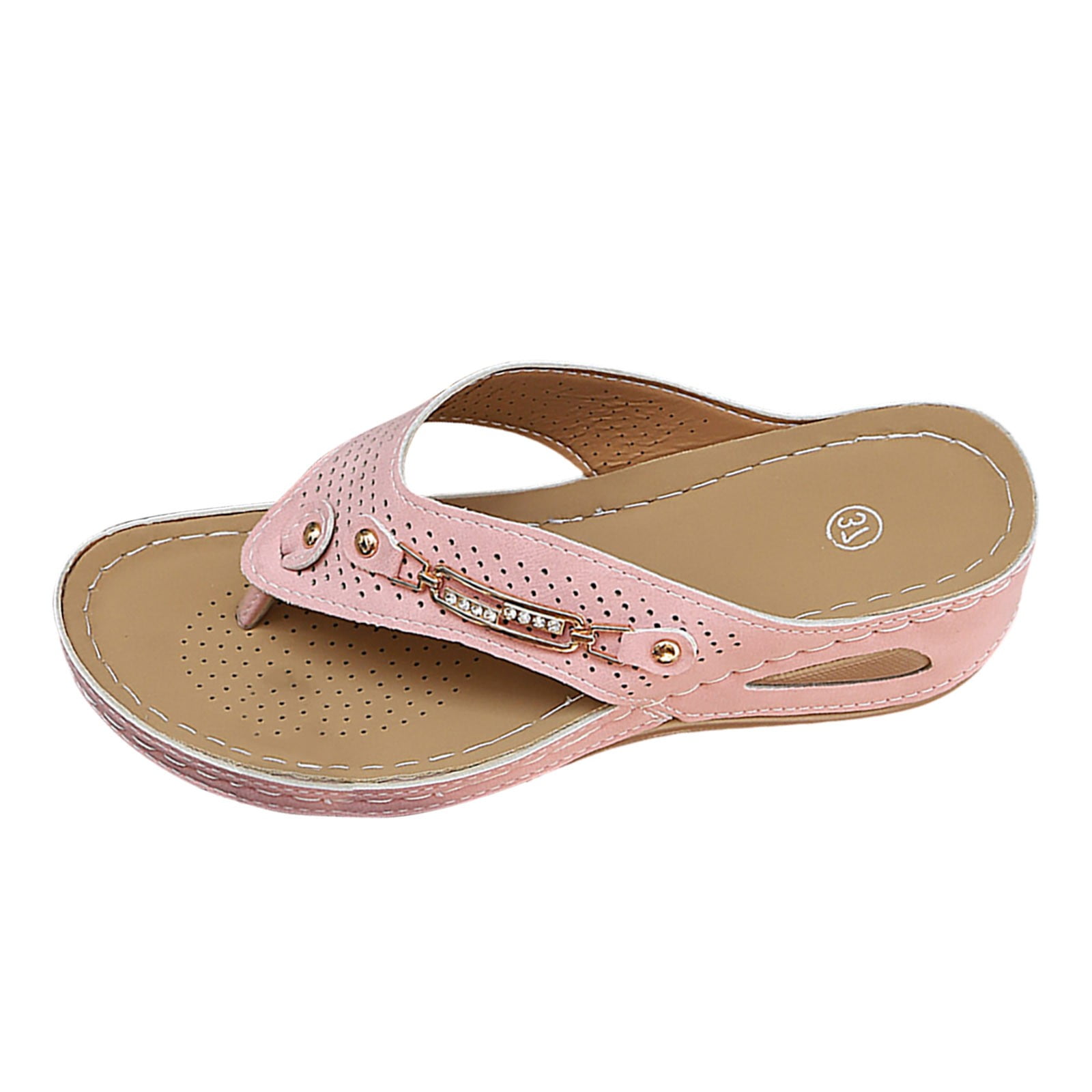 Wovix Slippers For Women Simple Shoes Arch Support Slip-On Platform ...