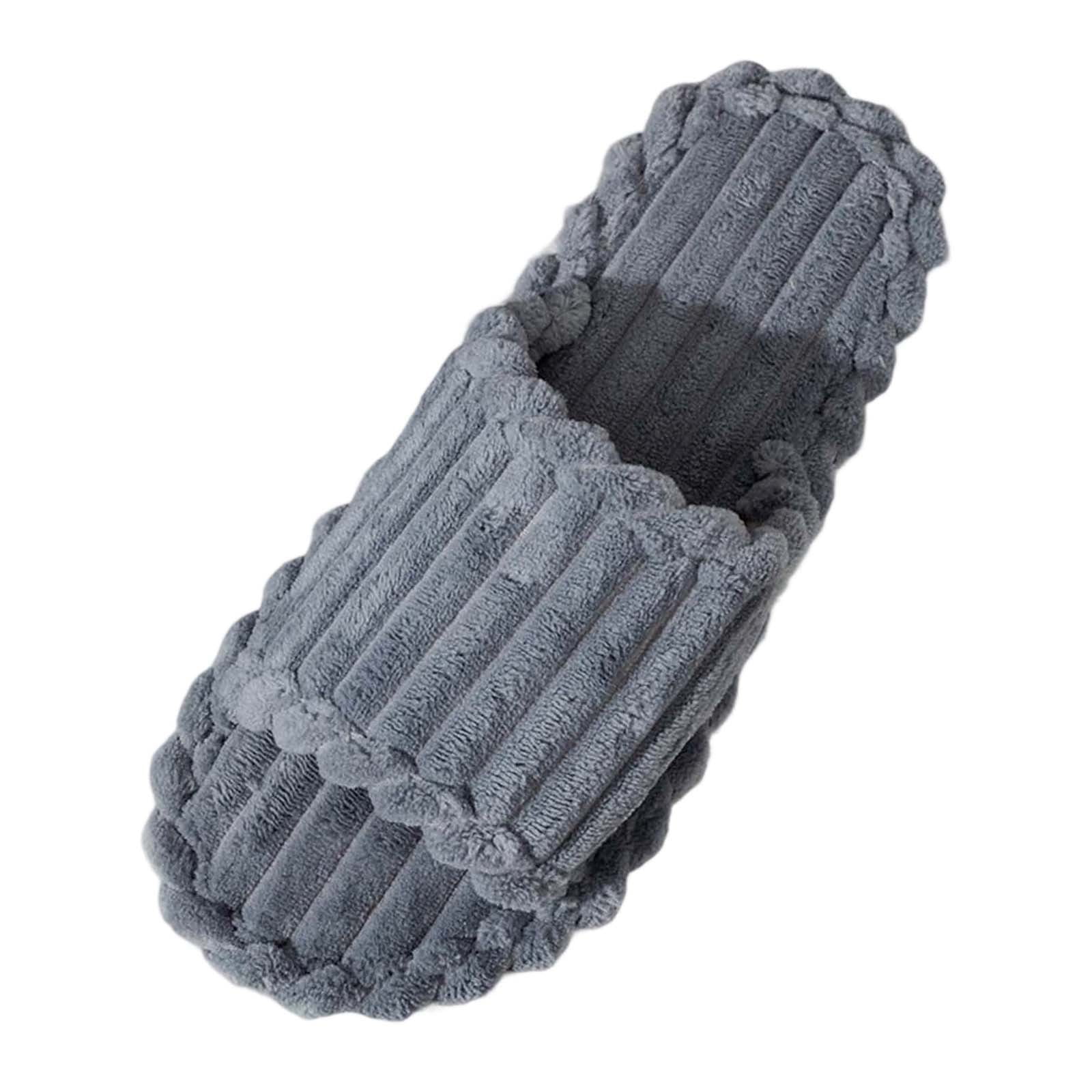 Wovix Slippers for Women Memory Foam House Bedroom Corduroy Open Toe ...