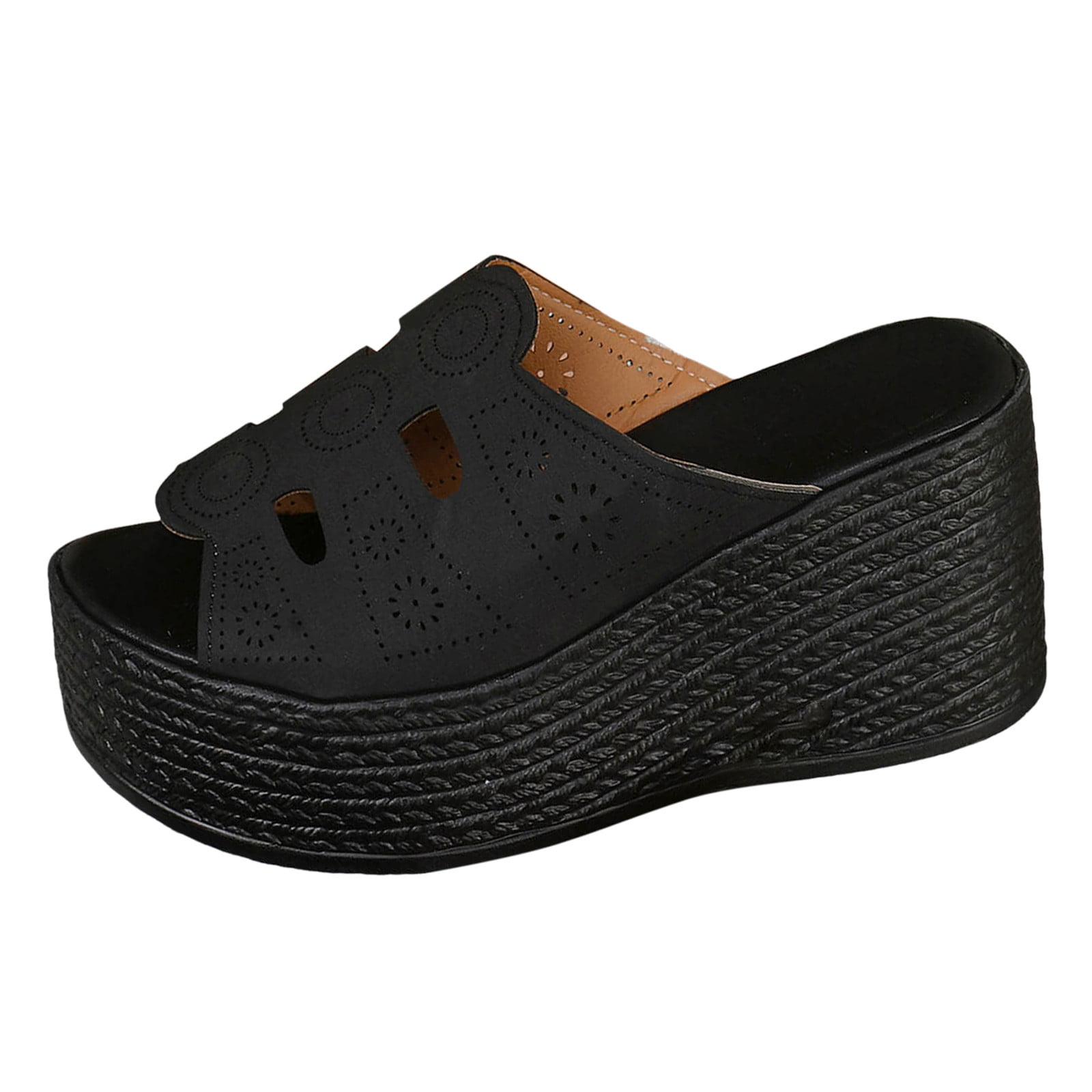 Wovix Wedge Sandals for Women Platform High Heels Summer Mule on ...