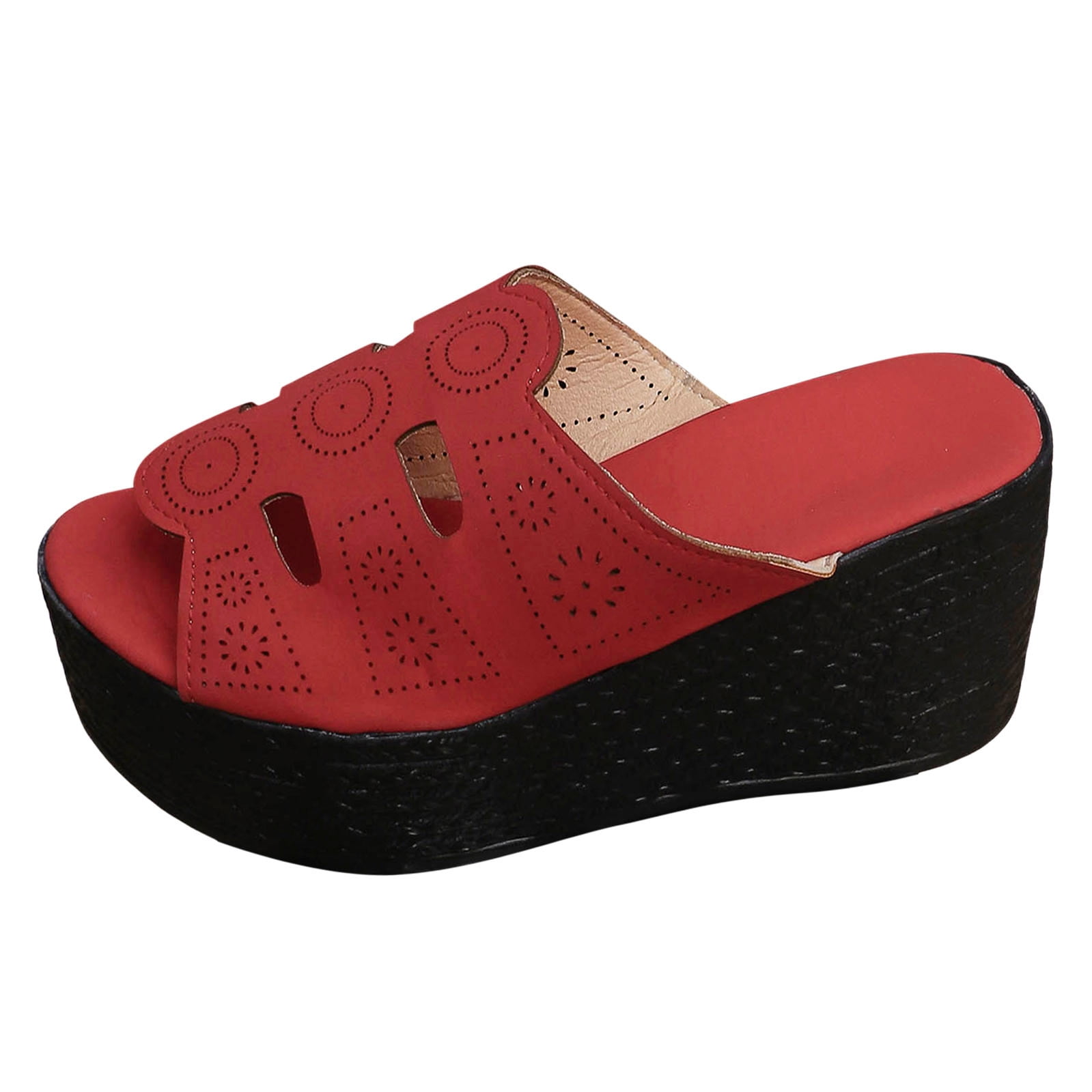 Wovix Wedge Sandals for Women Platform High Heels Summer Mule on ...