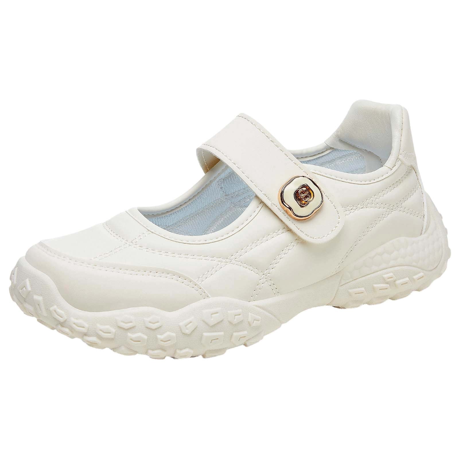 Wovix Women Mary Jane Shoes Fashion Ballet Sneakers with Foam Insole ...