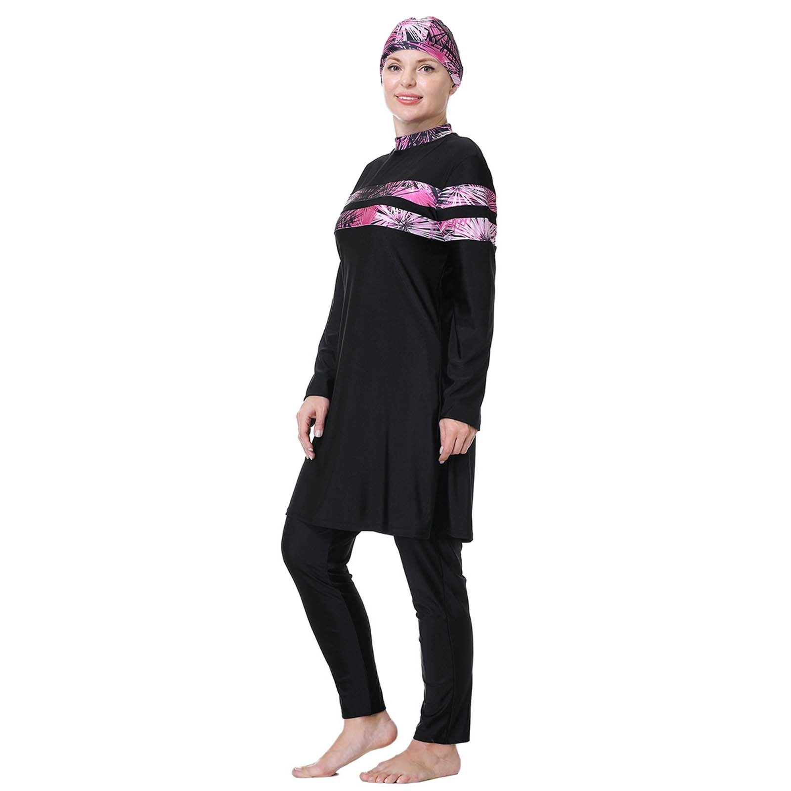 Wovix Women Modest Swimsuit Full Coverage Swimwear Hijab Swimming Swim ...