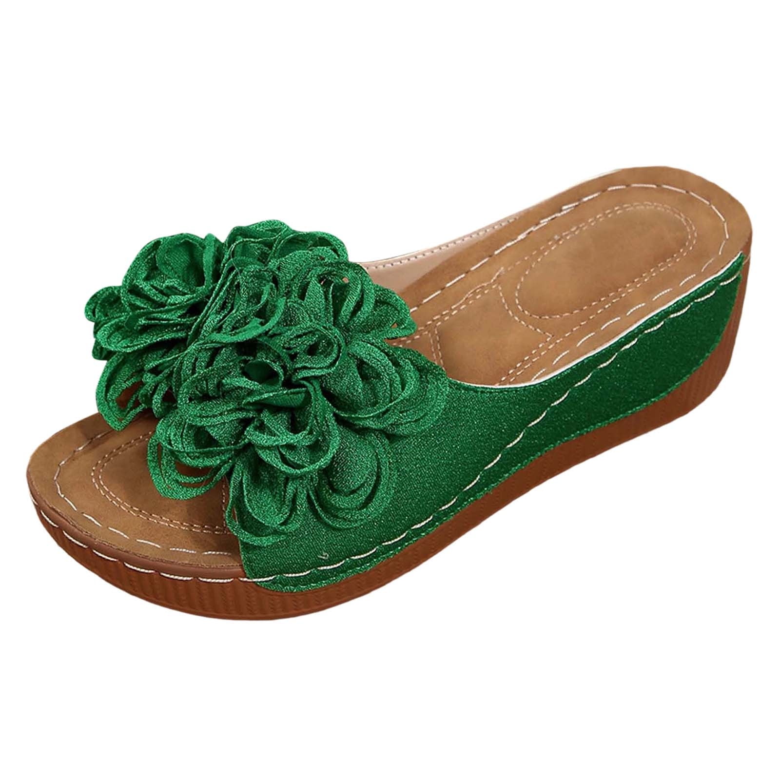 Wovix Women Trendy Sandals Platform Wedge Shoes Simple Basic Open Toe ...