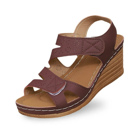 Wovix Women's Low Wedge Heels Comfortable Dressy Platform Sandals ...