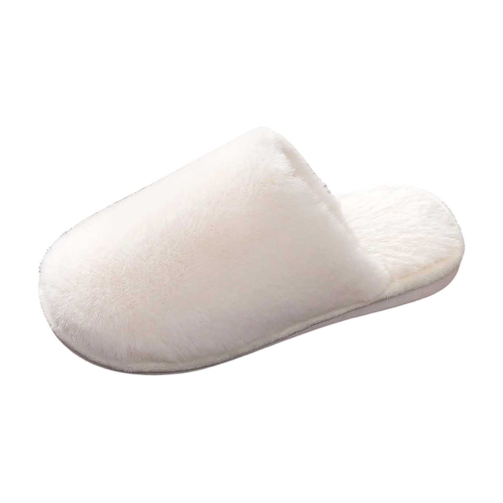Wovix Womens Soft Plush Memory Foam Cushionin Scuff Slippers Warm Fuzzy ...