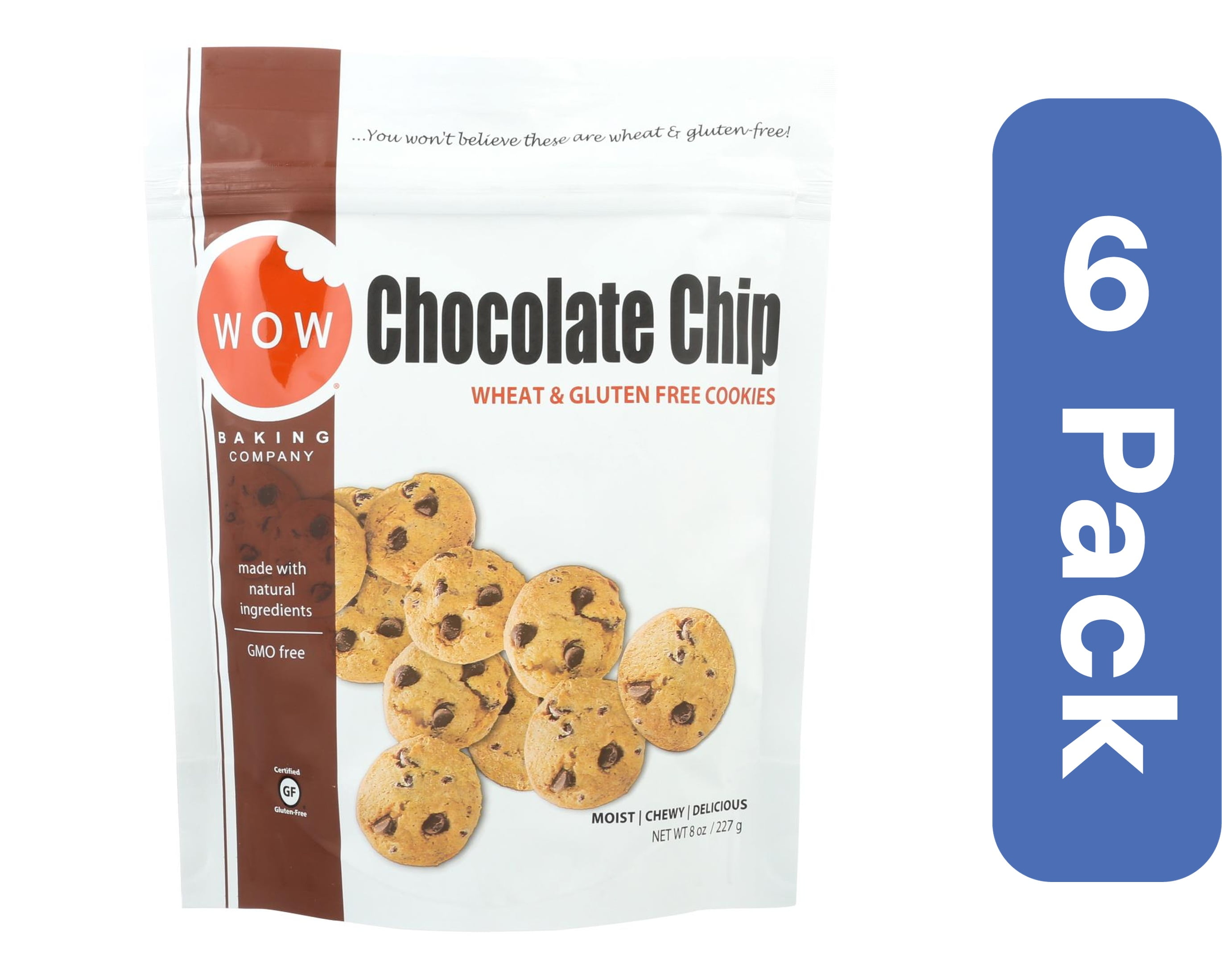 Wow Baking Cookie Chocolate Chip Bag 8 oz (Pack Of 6) - Walmart.com