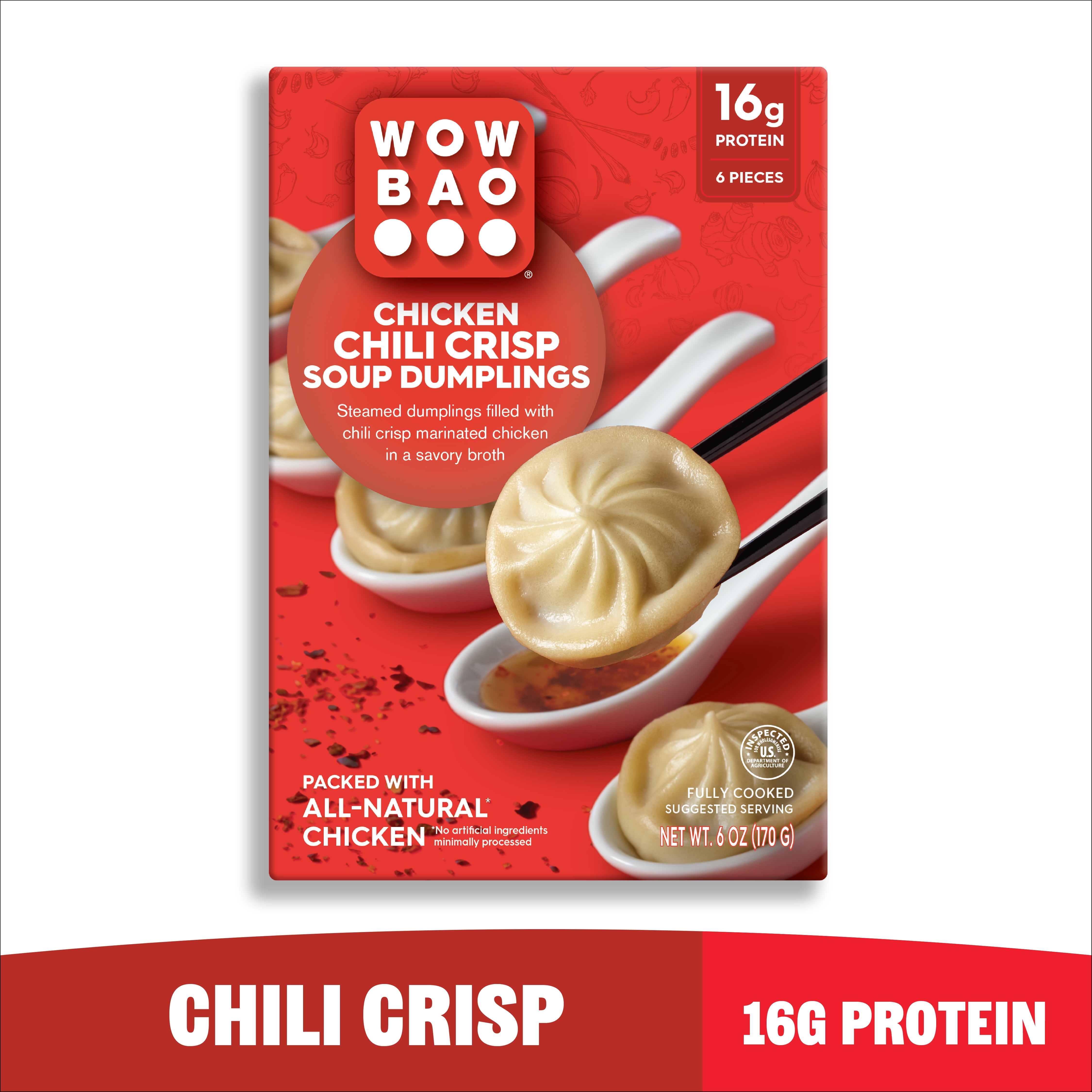 Wow Bao Chili Crisp Chicken Soup Dumplings, 6 Pieces, Frozen - Walmart.com