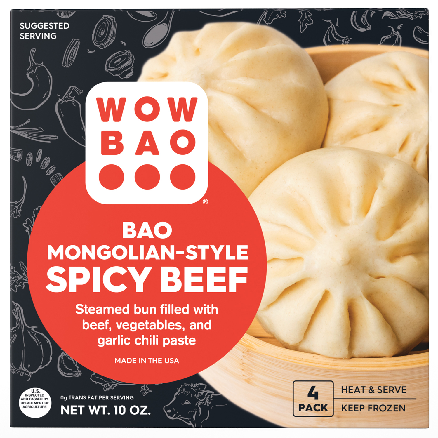 Wow Bao Teriyaki Chicken Bao, 4 Pack - Walmart.com