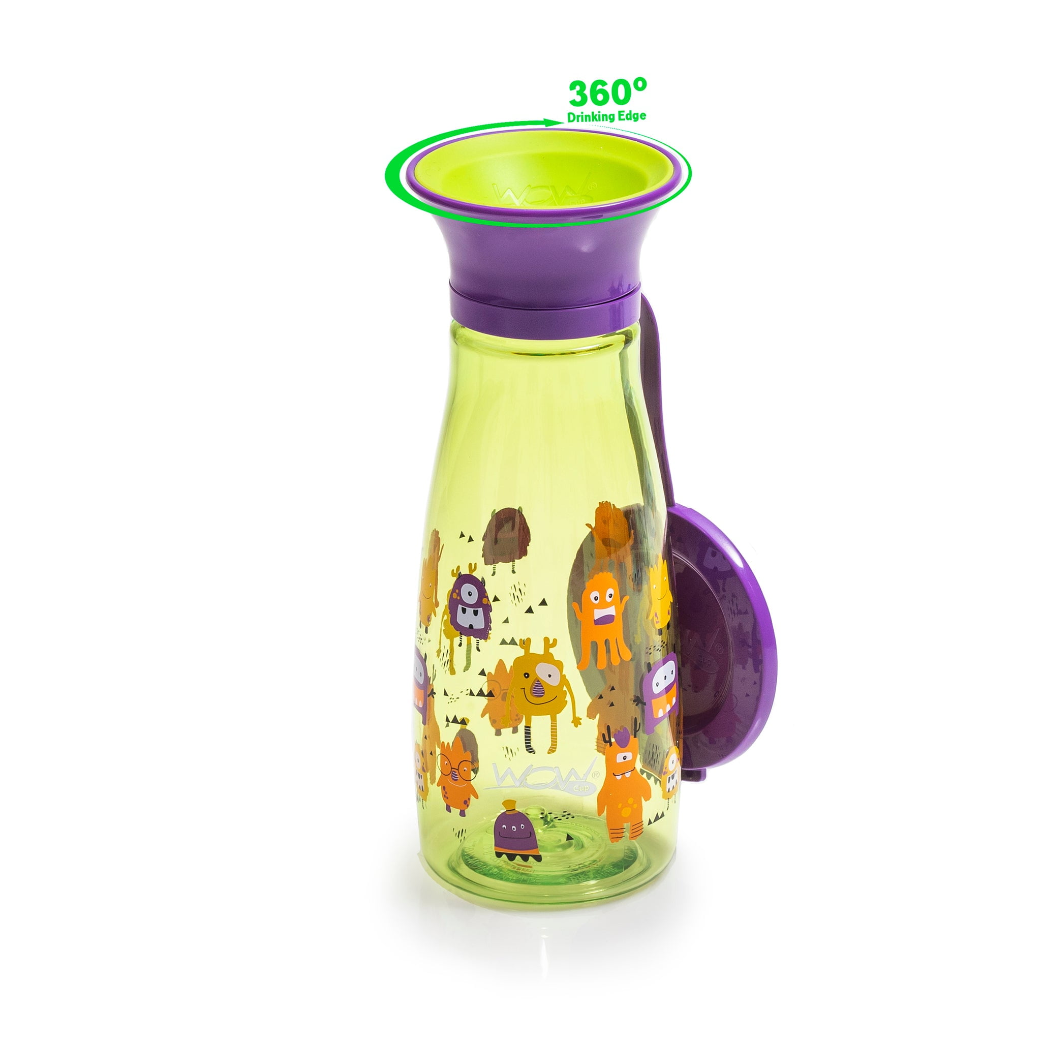 Wow Cup Mini 360° Spill-Proof Sippy Bottle with Silly Monsters Design ...