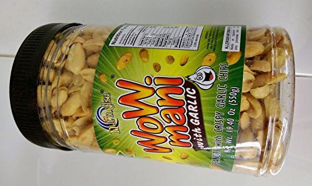 Wow Mani Brand with Garlic Peanuts 19.40 Oz a Pack - Walmart.com