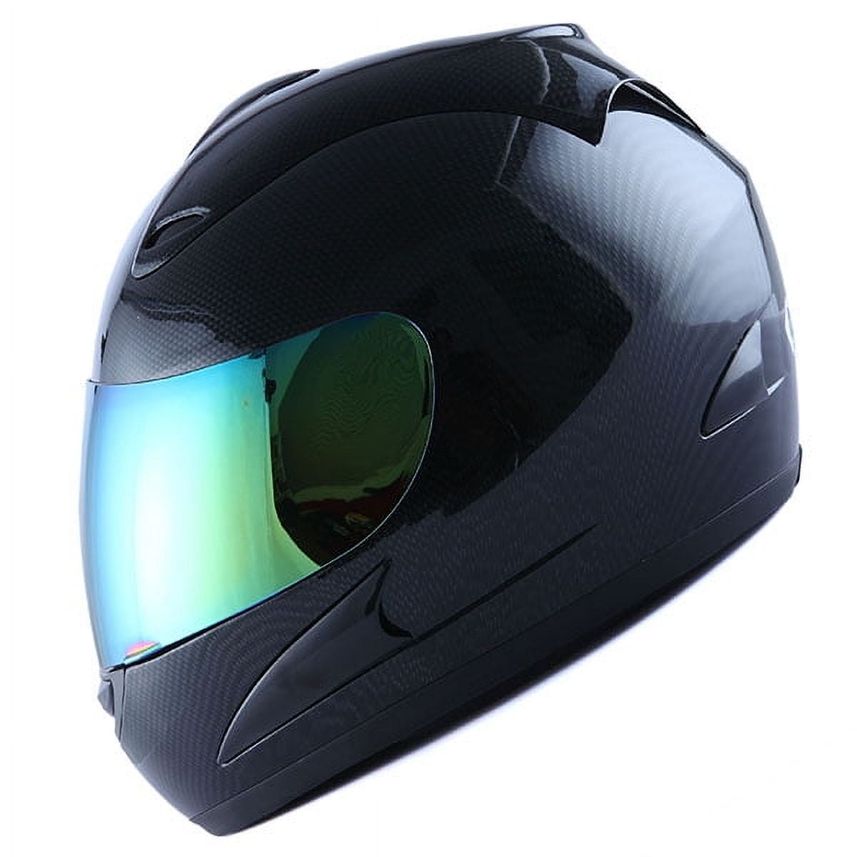 Wow! Motorcycle Full Face Helmet HJM A110 Adult Carbon Fiber Black ...