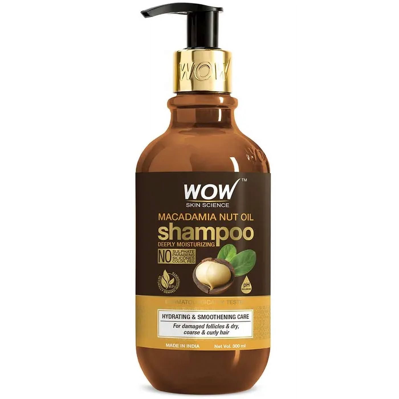 Wow Skin Science Macadamia Nut Oil Shampoo - Deeply Moisturizing ...