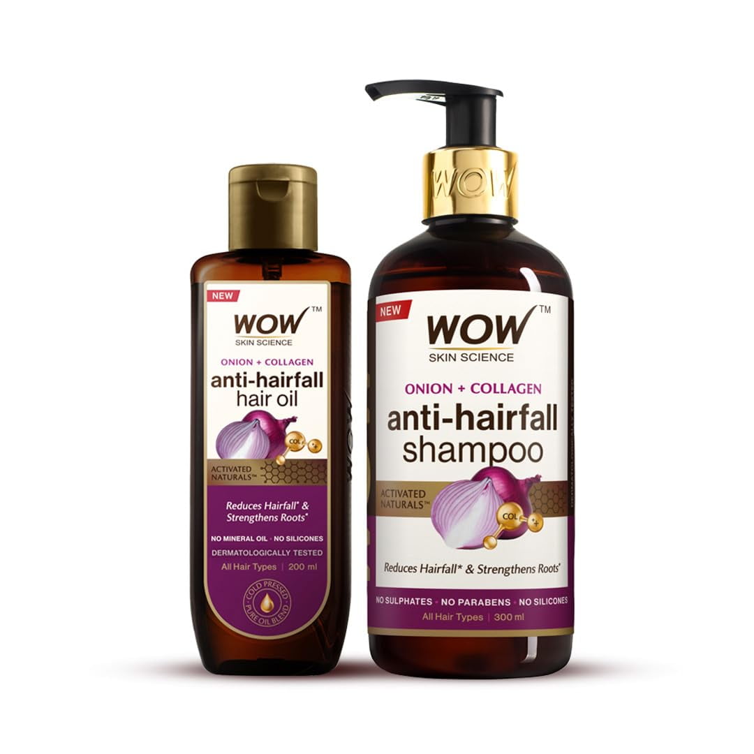 Wow Skin Science Onion Hair Oil With Black Seed Oil Extracts + Onion ...
