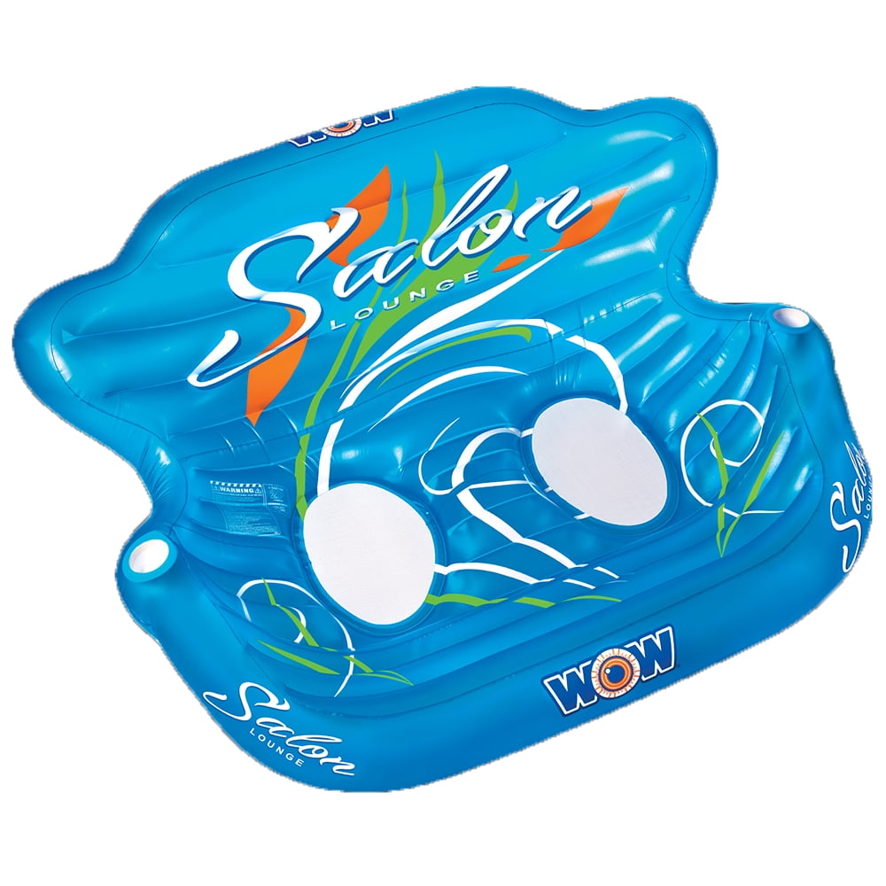 Wow Sports 14-2060 Double Salon Lounge 2P Inflatable And Towable ...