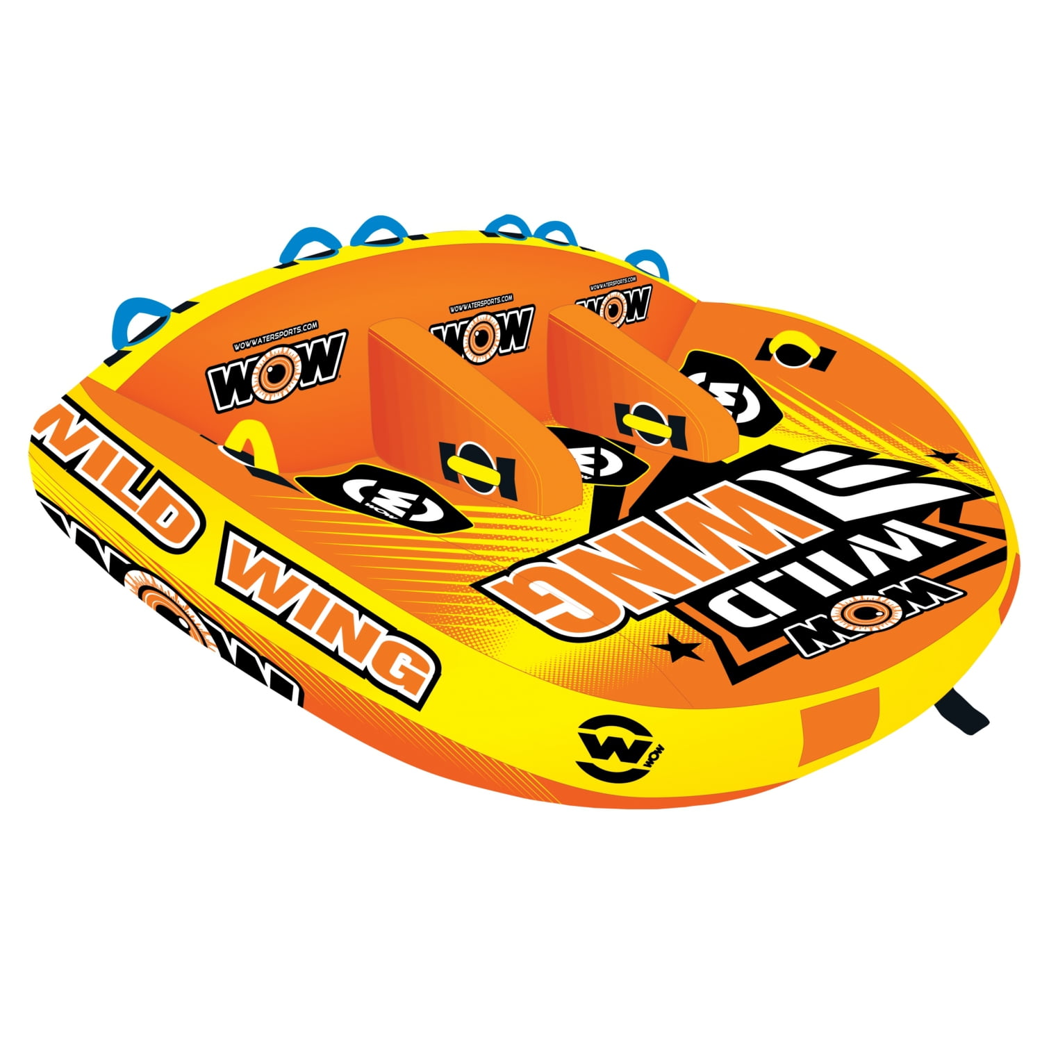 Wow Sports Water Raft - 3 Person Towable Wild Wing Boat Tube - Walmart.com