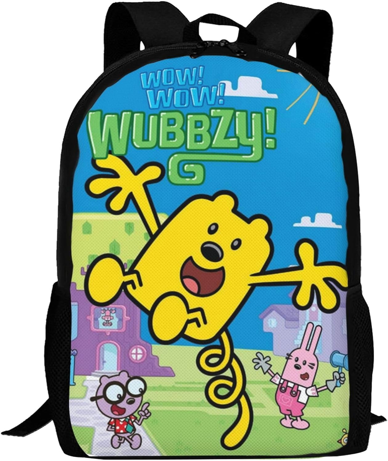 Wow! Wow! Anime Wubbzy! Laptop Bag Cartoon Backpack Casual Travel ...