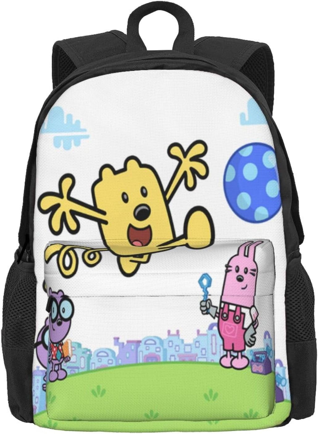 Wow! Wow! Anime Wubbzy! Laptop Bag Cartoon Backpack Casual Travel ...