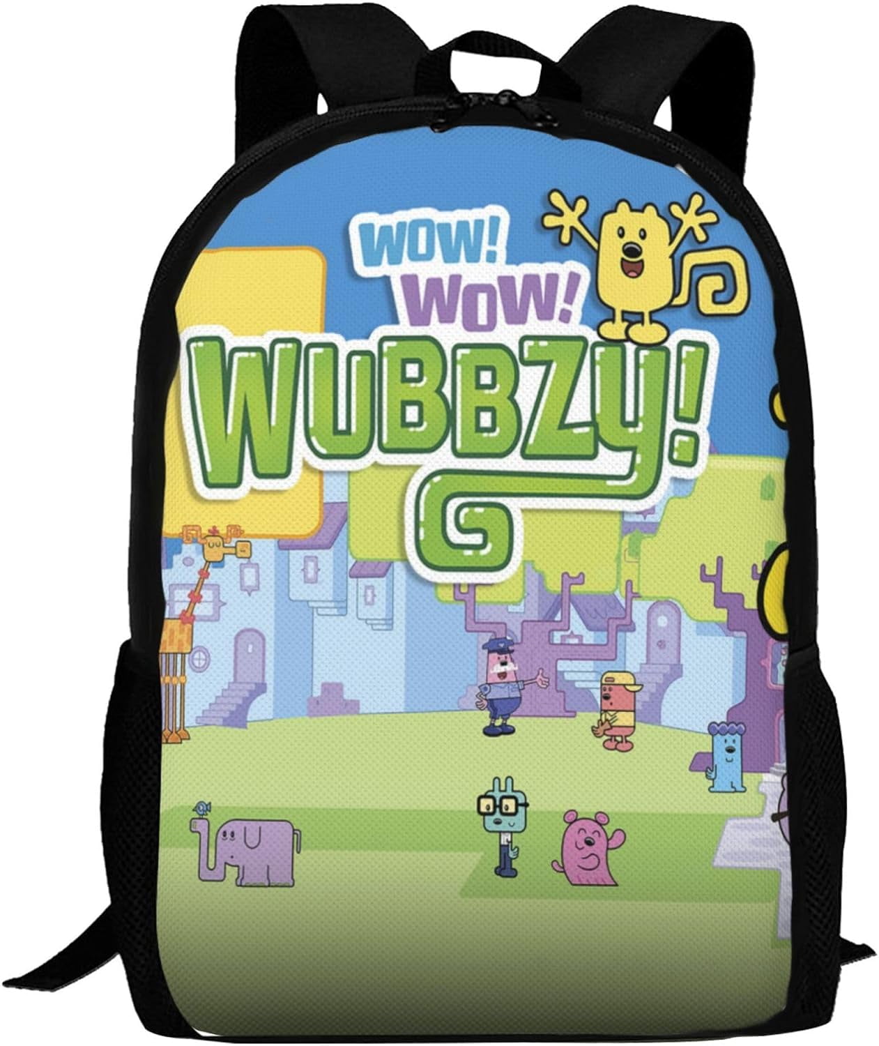 Wow! Wow! Anime Wubbzy! Laptop Bag Cartoon Backpack Casual Travel ...