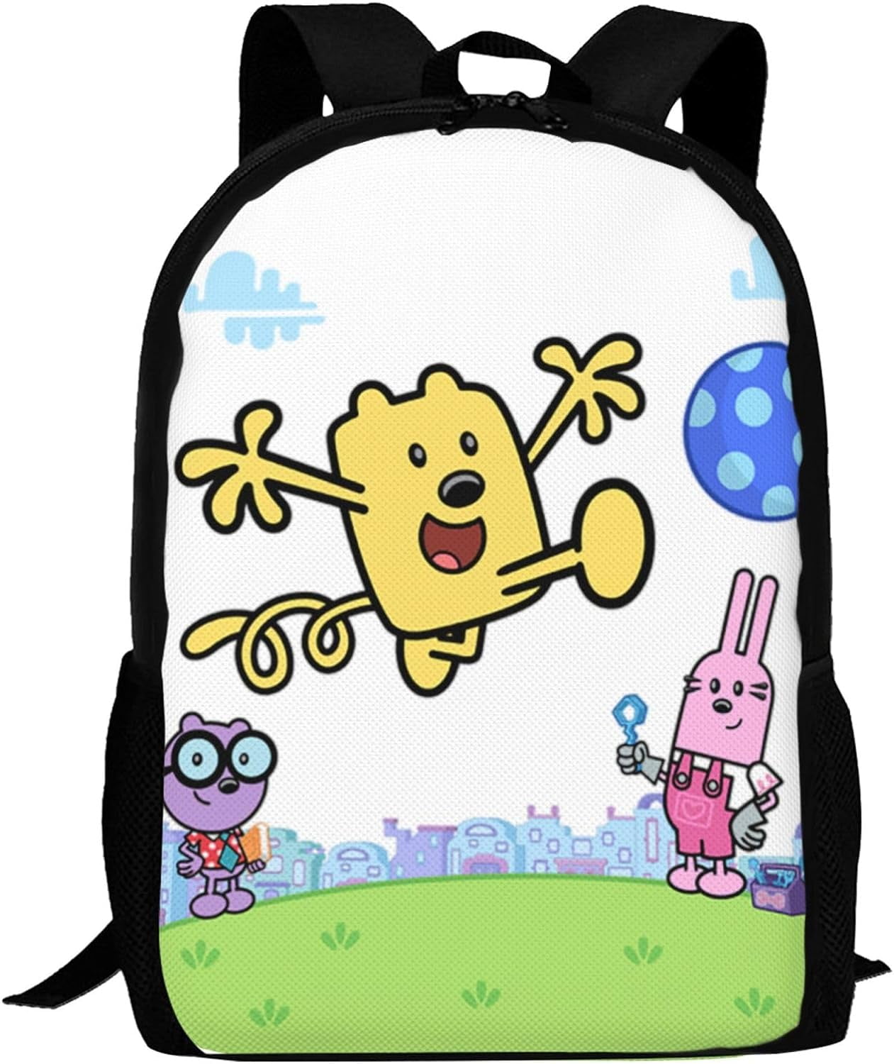 Wow! Wow! Anime Wubbzy! Laptop Bag Cartoon Backpack Casual Travel ...