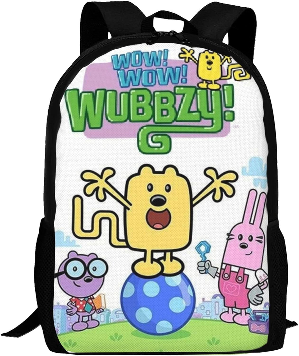 Wow! Wow! Anime Wubbzy! Laptop Bag Cartoon Backpack Casual Travel ...