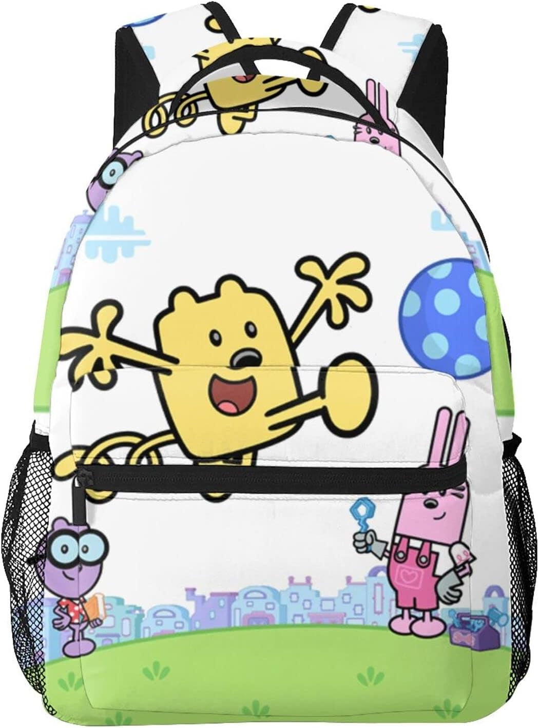 Wow! Wow! Anime Wubbzy! Laptop Bag Cartoon Backpack Casual Travel ...
