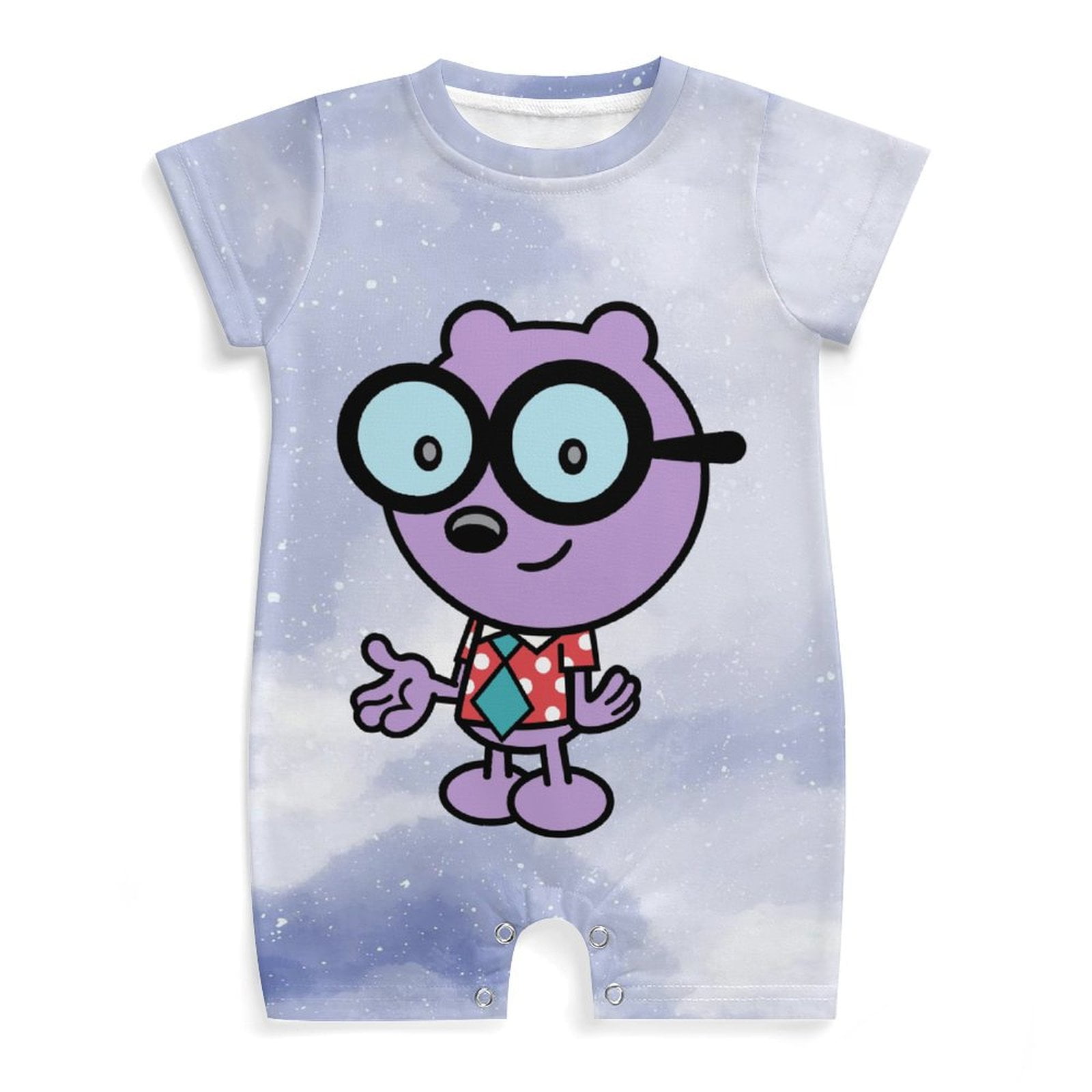 Wow! Wow! Wubbzy! Character Baby One-Piece Rompers Summer Short Sleeve ...